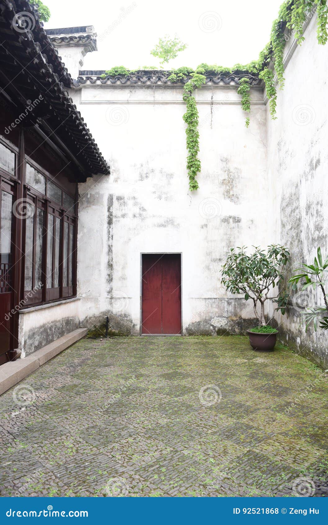 Jiangnan Style Building in China. Stock Photo - Image of white ...