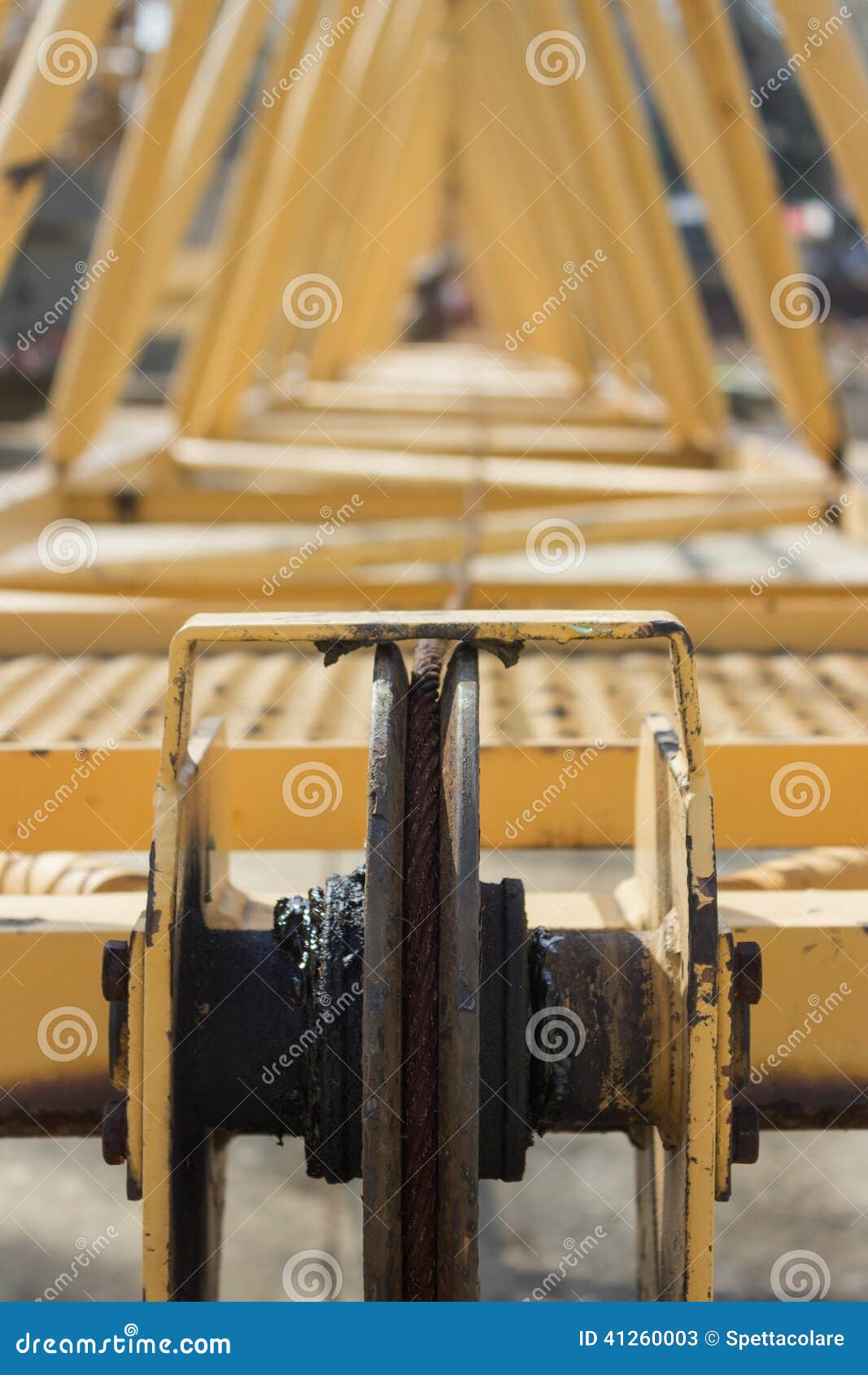 Jib, Installing Part of Crane Construction Stock Image - Image of ...