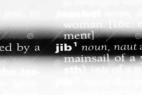 Jib stock image. Image of writing, printed, closeup - 126533885