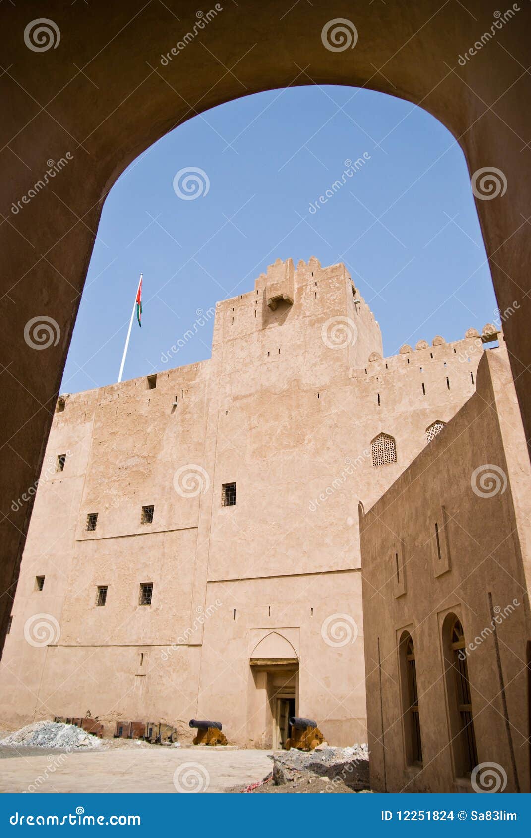 Jibreen fort stock photo. Image of fort, alwardi, salim - 12251824