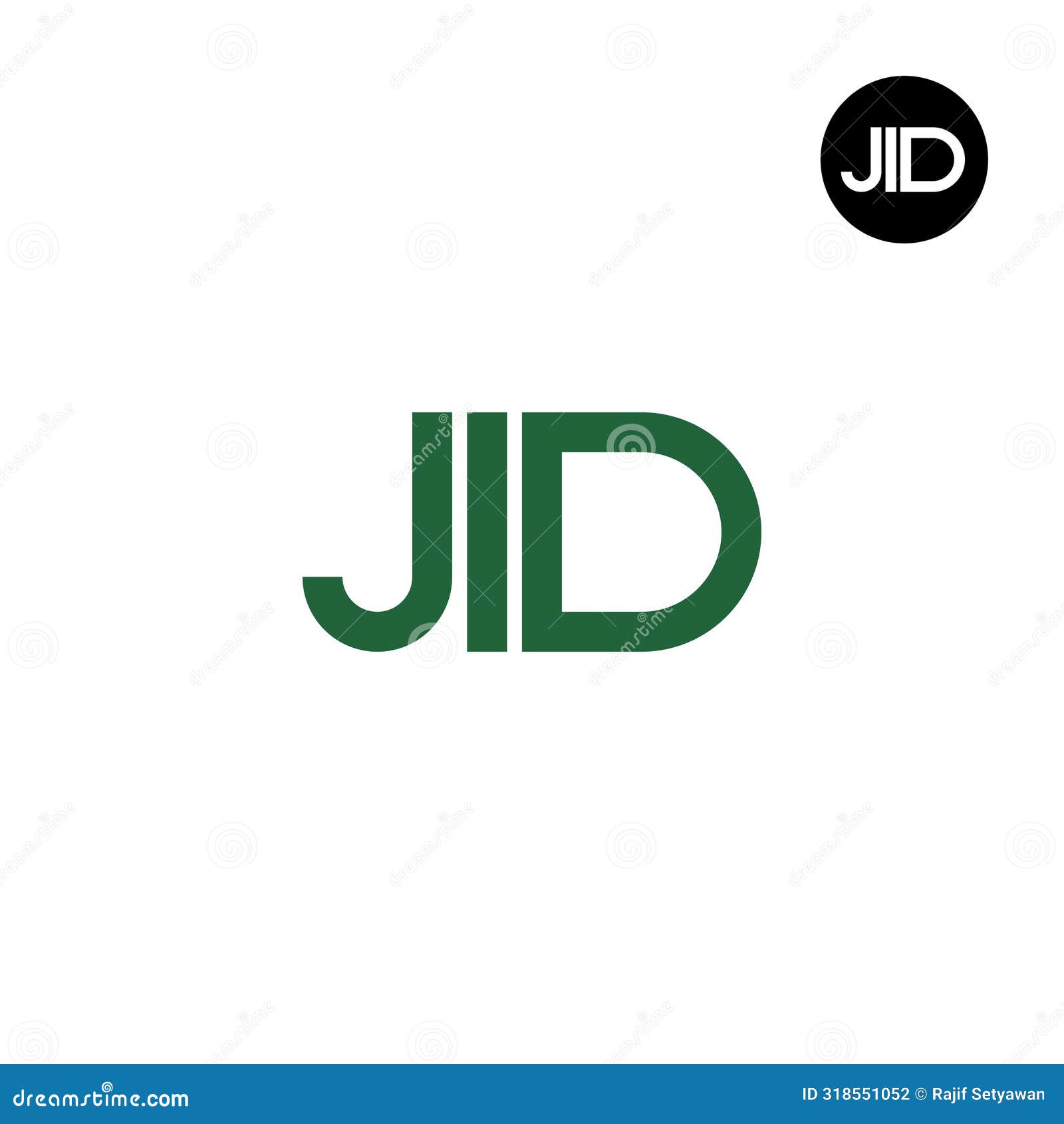 JID Logo Letter Monogram Design Stock Illustration - Illustration of ...