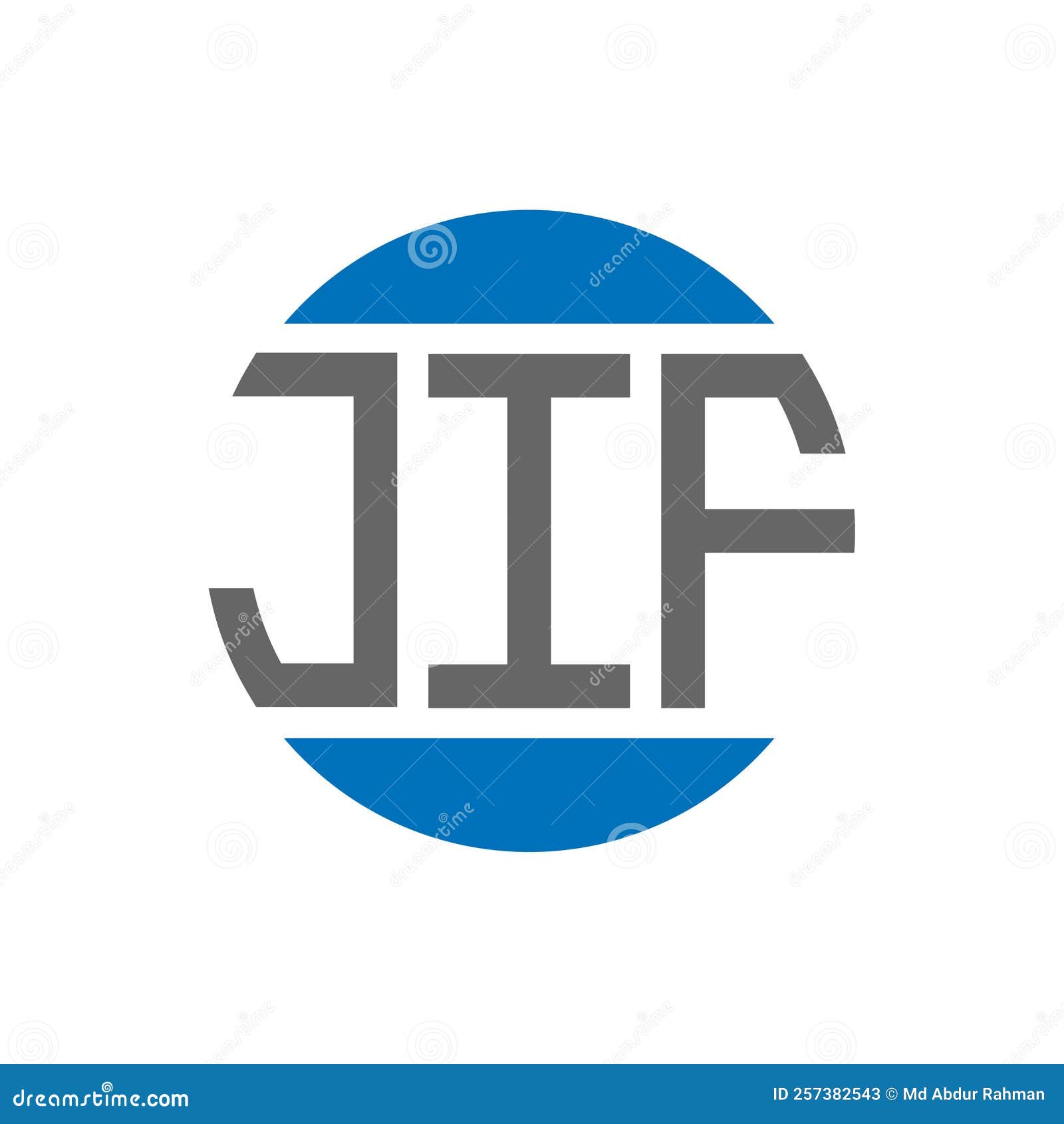 JIF Letter Logo Design on White Background. JIF Creative Initials ...