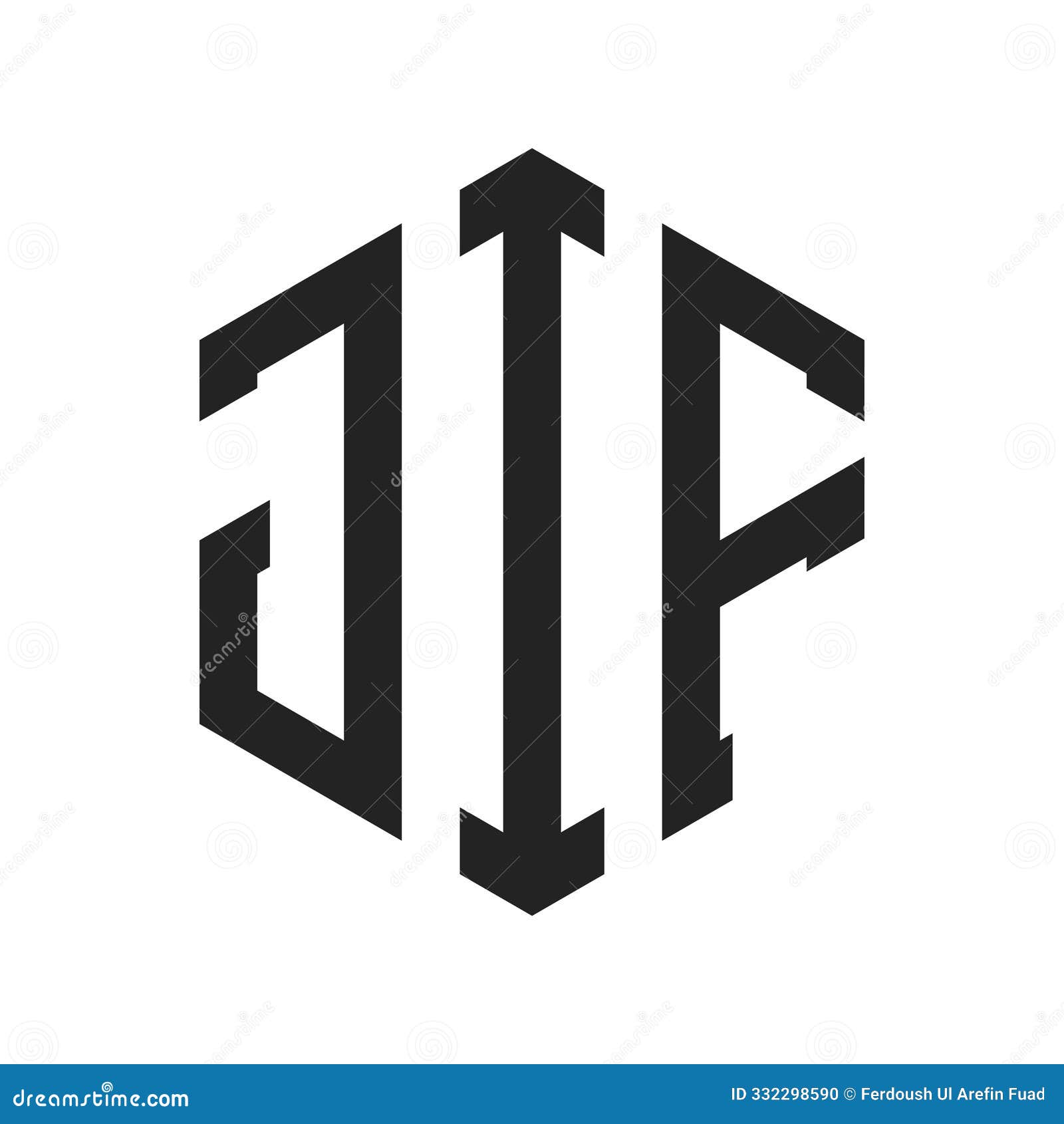 JIF Logo Design. Initial Letter JIF Monogram Logo Using Hexagon Shape ...