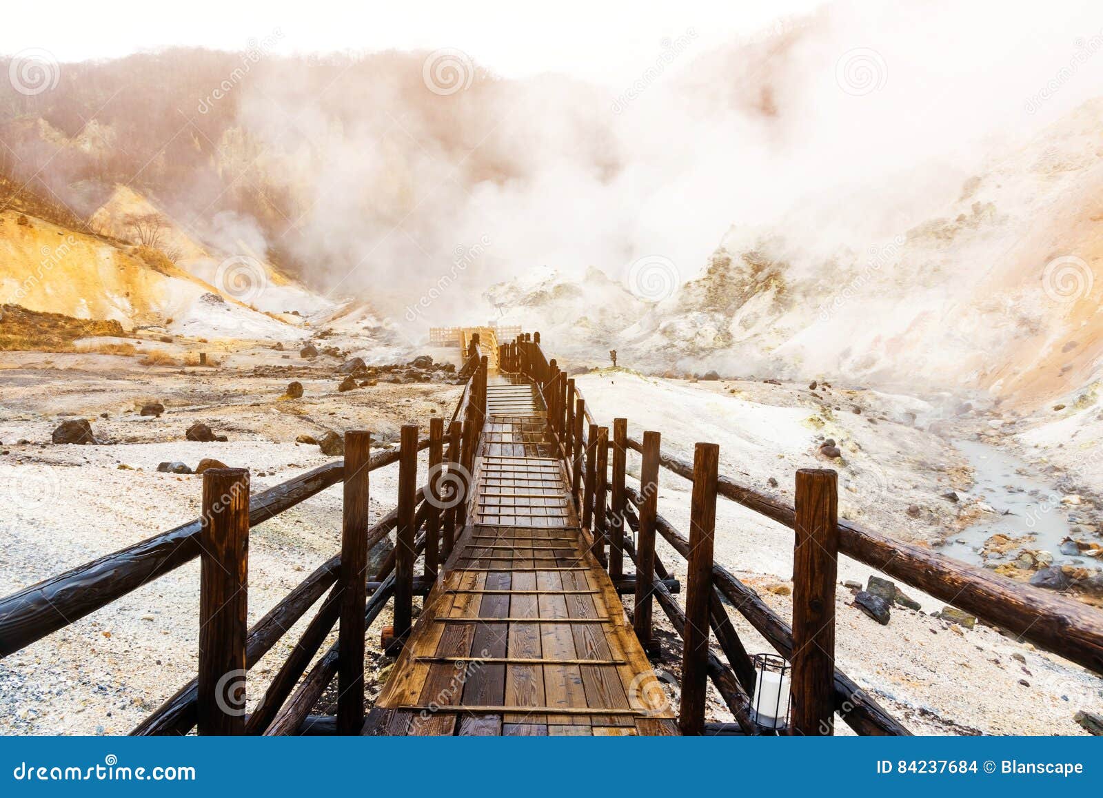 Jigokudani Hell Valley Volcanic Hot Spring Vents Royalty-Free Stock ...