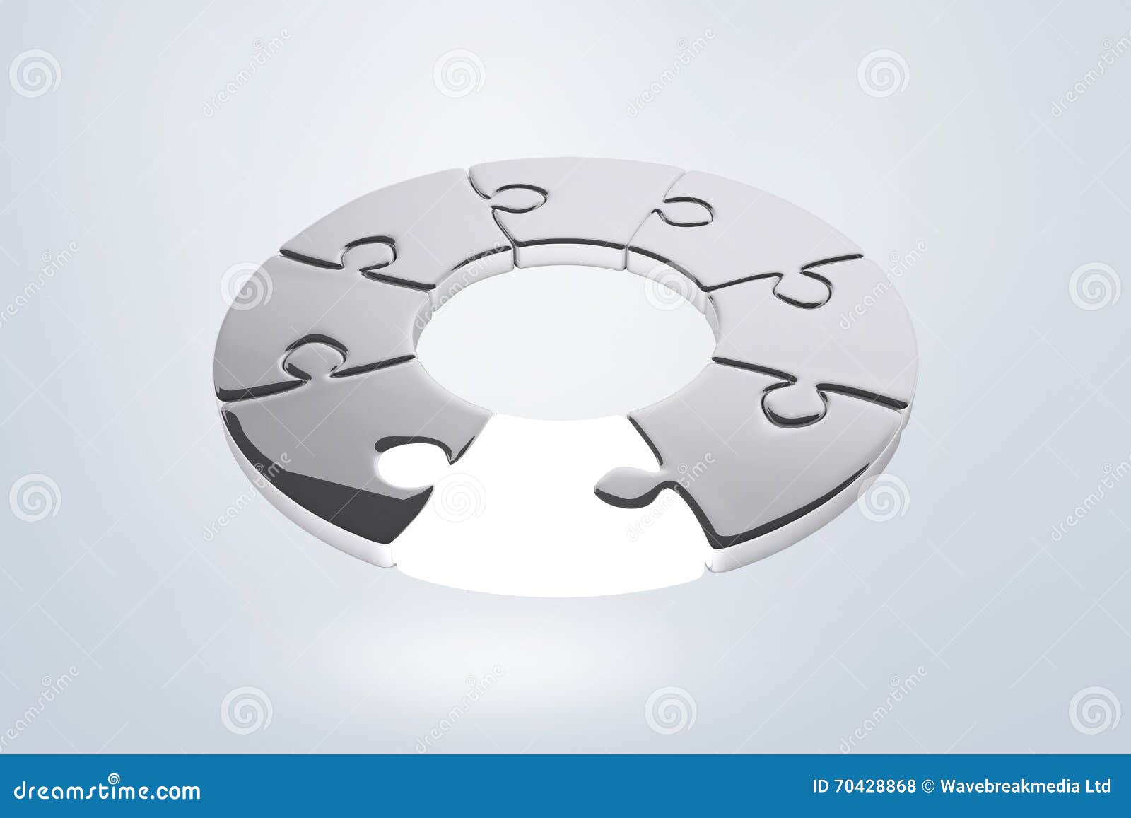 Jigsaw circle stock illustration. Illustration of piece - 70428868