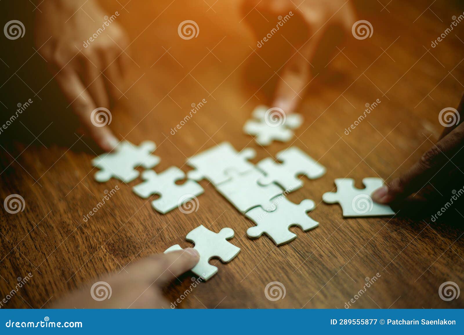 Jigsaw Combines the Energy of Teamwork. the Importance of Working As a ...