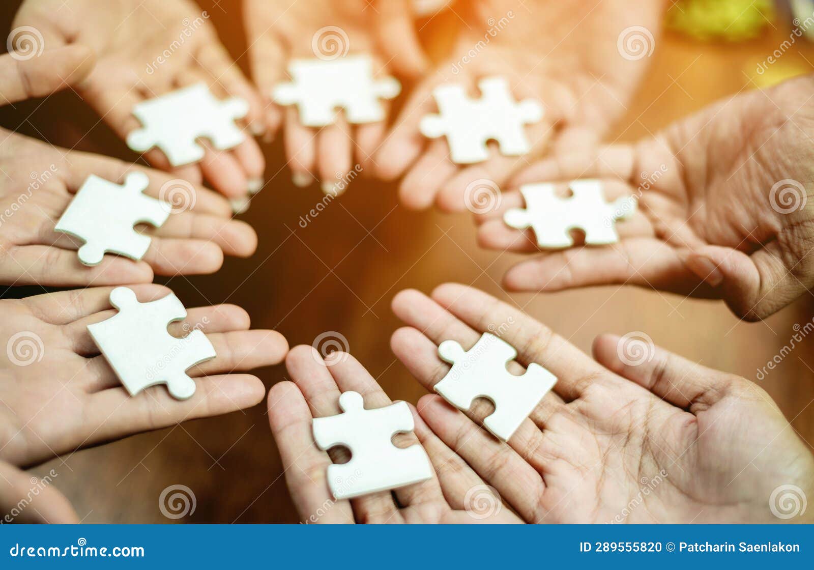 Jigsaw Combines the Energy of Teamwork. the Importance of Working As a ...