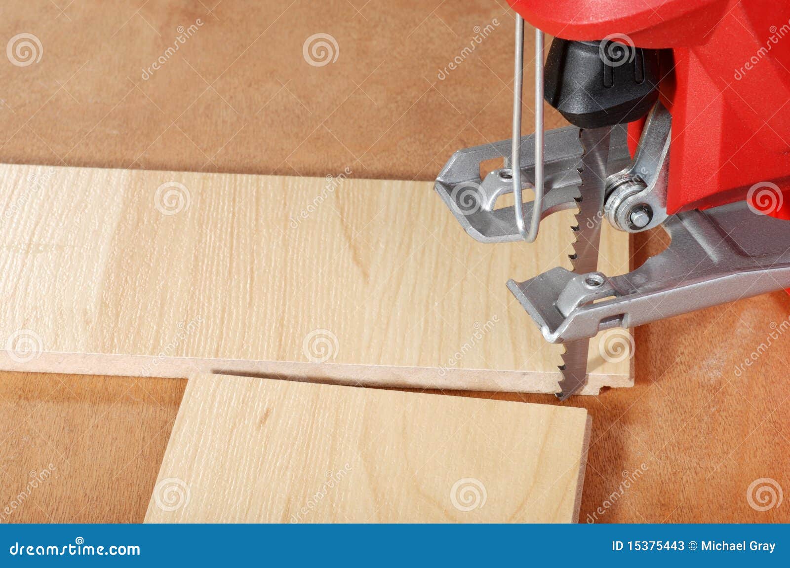 Jigsaw and Cut Wood Flooring Stock Image - Image of stack, industry ...