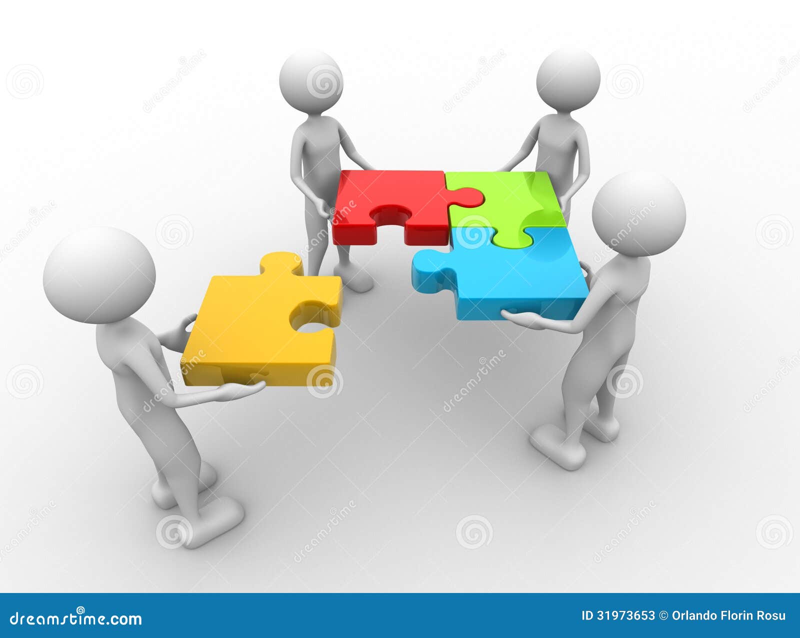 Jigsaw stock illustration. Illustration of jigsaw, link - 31973653