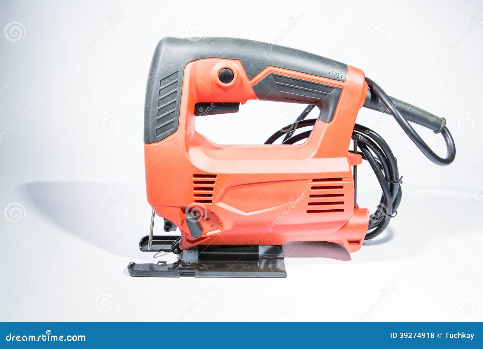 Jigsaw electrical stock photo. Image of hand, holding - 39274918