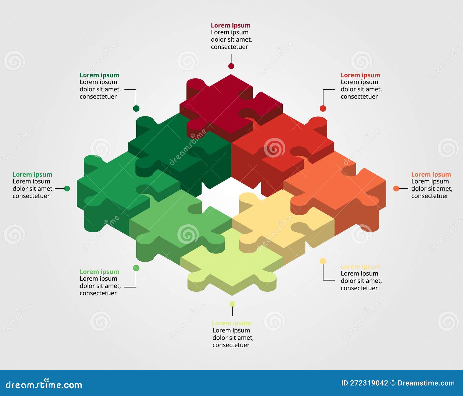 Jigsaw Graph Ladder Chart Template for Infographic for Presentation for ...
