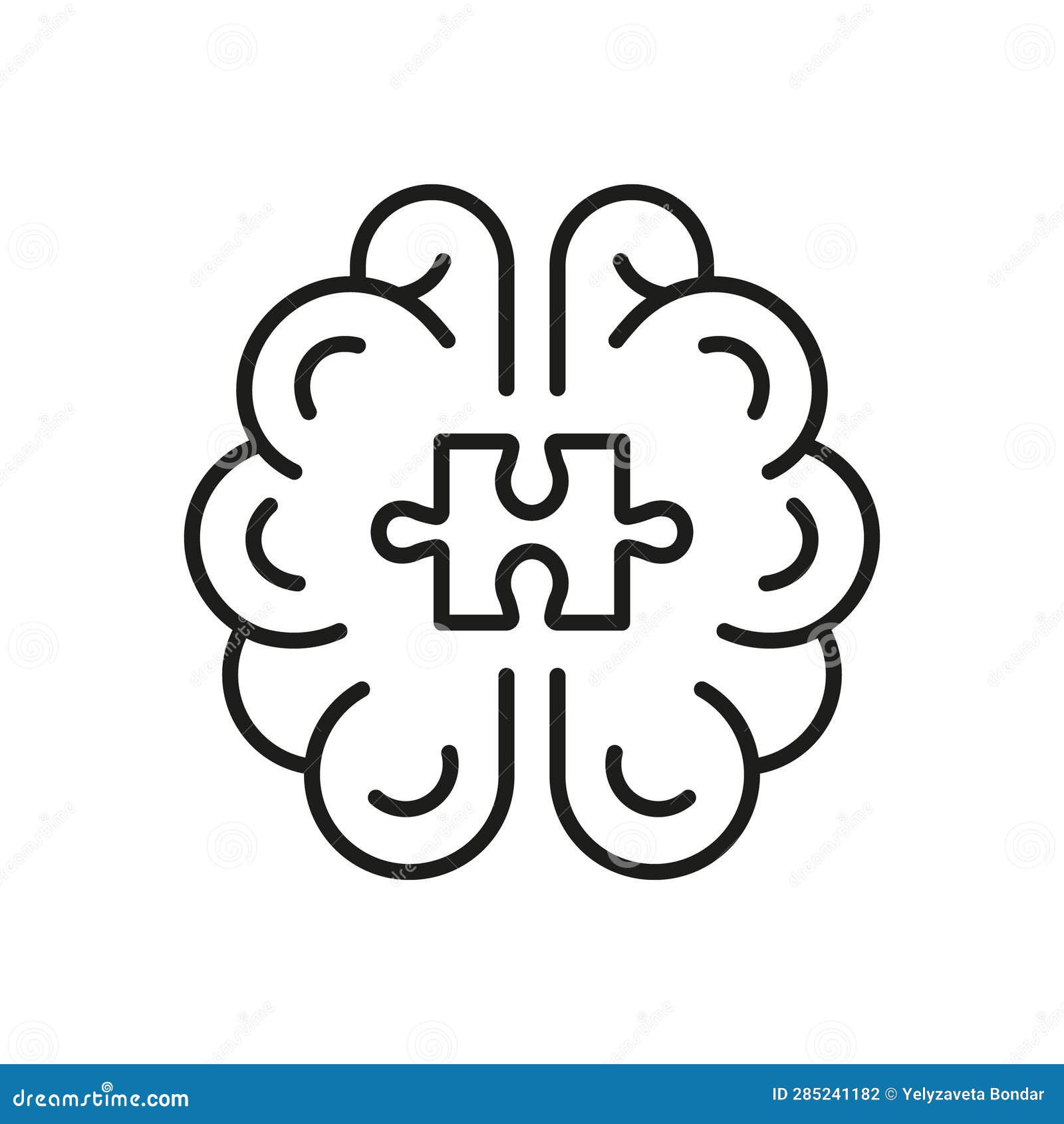 Jigsaw And Human Hand Linear Pictogram. Puzzle Strategy Solution, Team ...