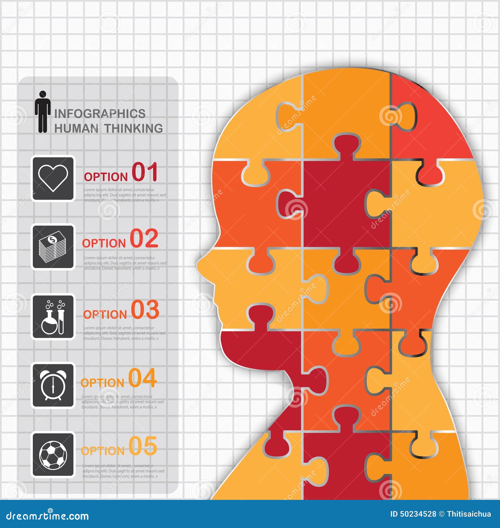 Jigsaw Human Symbol, Vector Work Stock Vector - Illustration of option ...