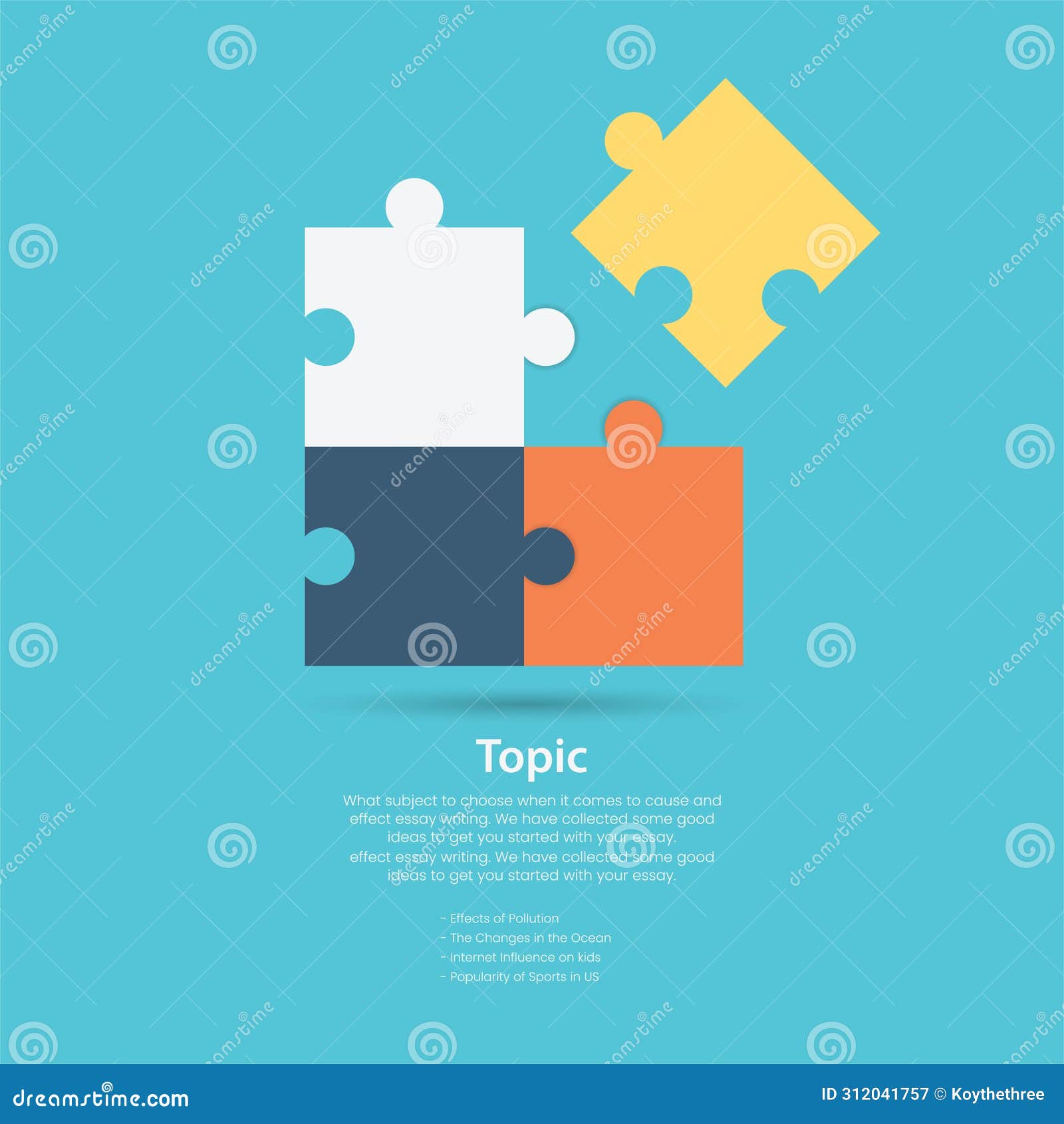 Jigsaw Infographic Vectors Cycle Diagram Puzzle Jigsaw Graph Vector ...