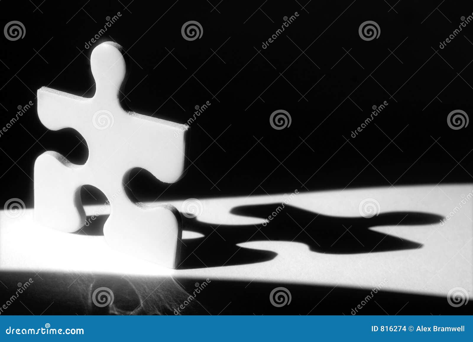 Jigsaw Man Shadow stock photo. Image of backdrops, framed - 816274