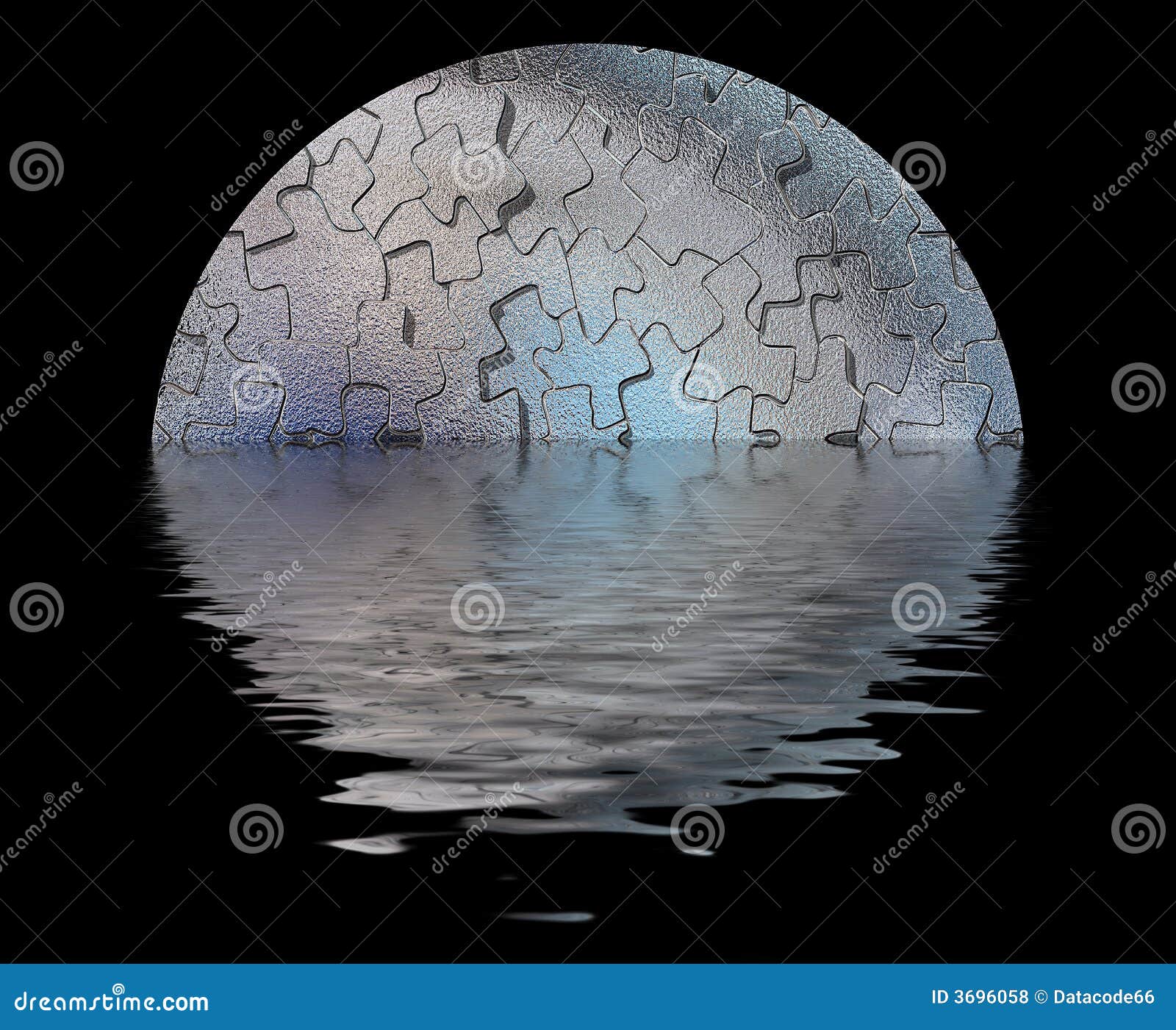 Jigsaw moon stock photo. Image of puzzle, lake, shimmer - 3696058