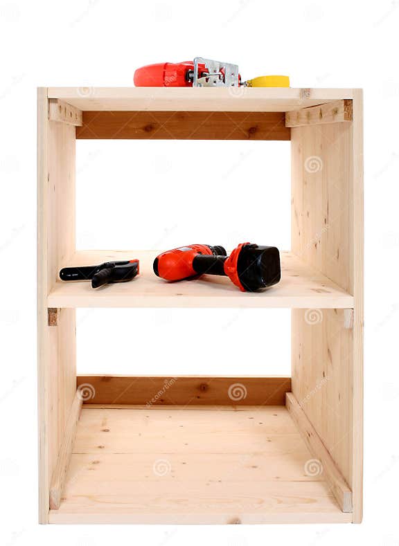 Jigsaw and Other Tools on Shelf Project Stock Image - Image of craft ...