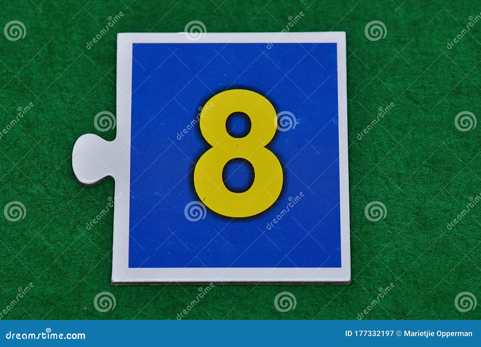 A Jigsaw Piece with the Figure Eight Stock Image - Image of eight ...