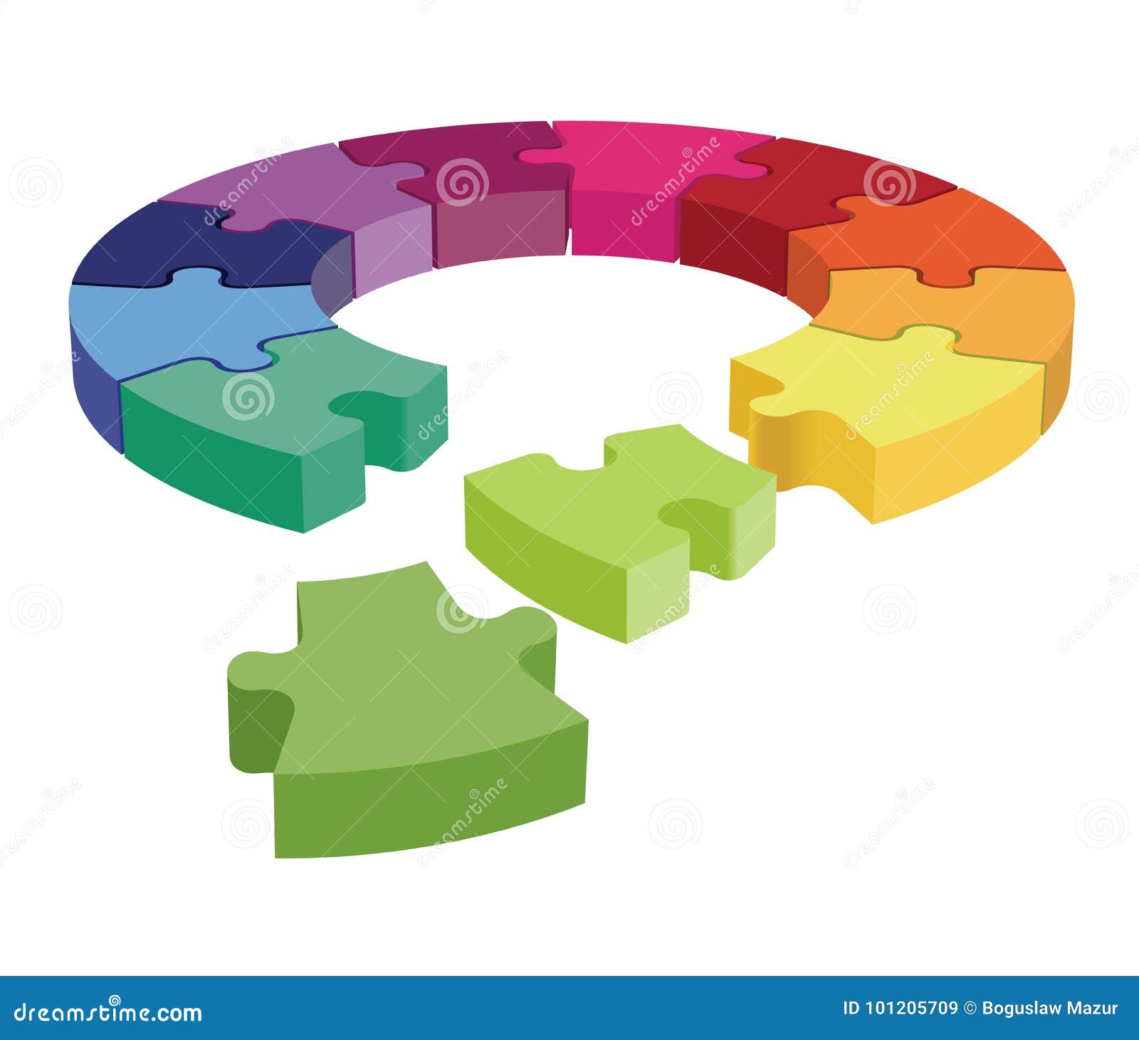 Jigsaw puzzle stock vector. Illustration of abstract - 101205709