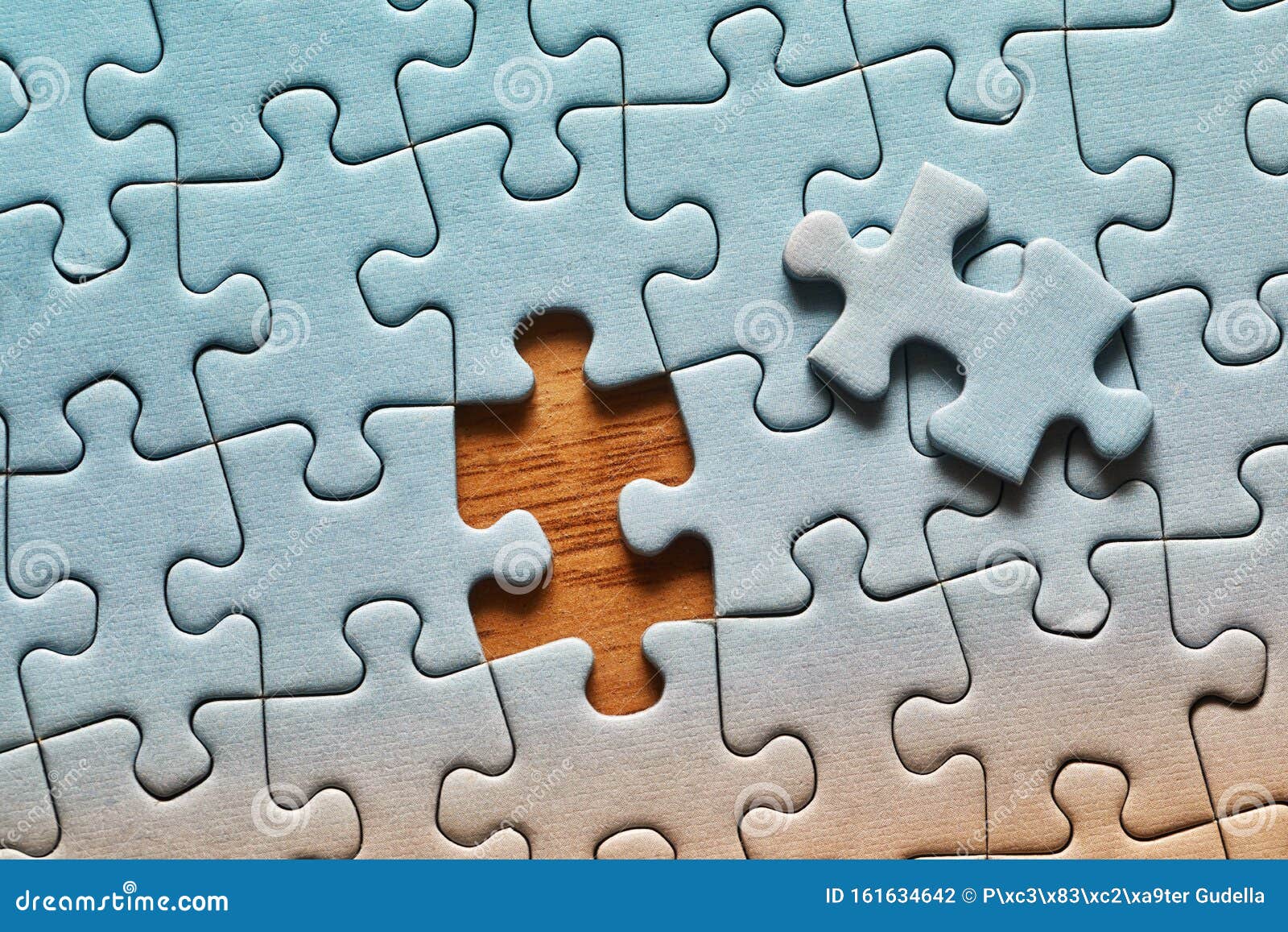 Jigsaw Puzzle Background, almost Done Stock Photo - Image of easy ...