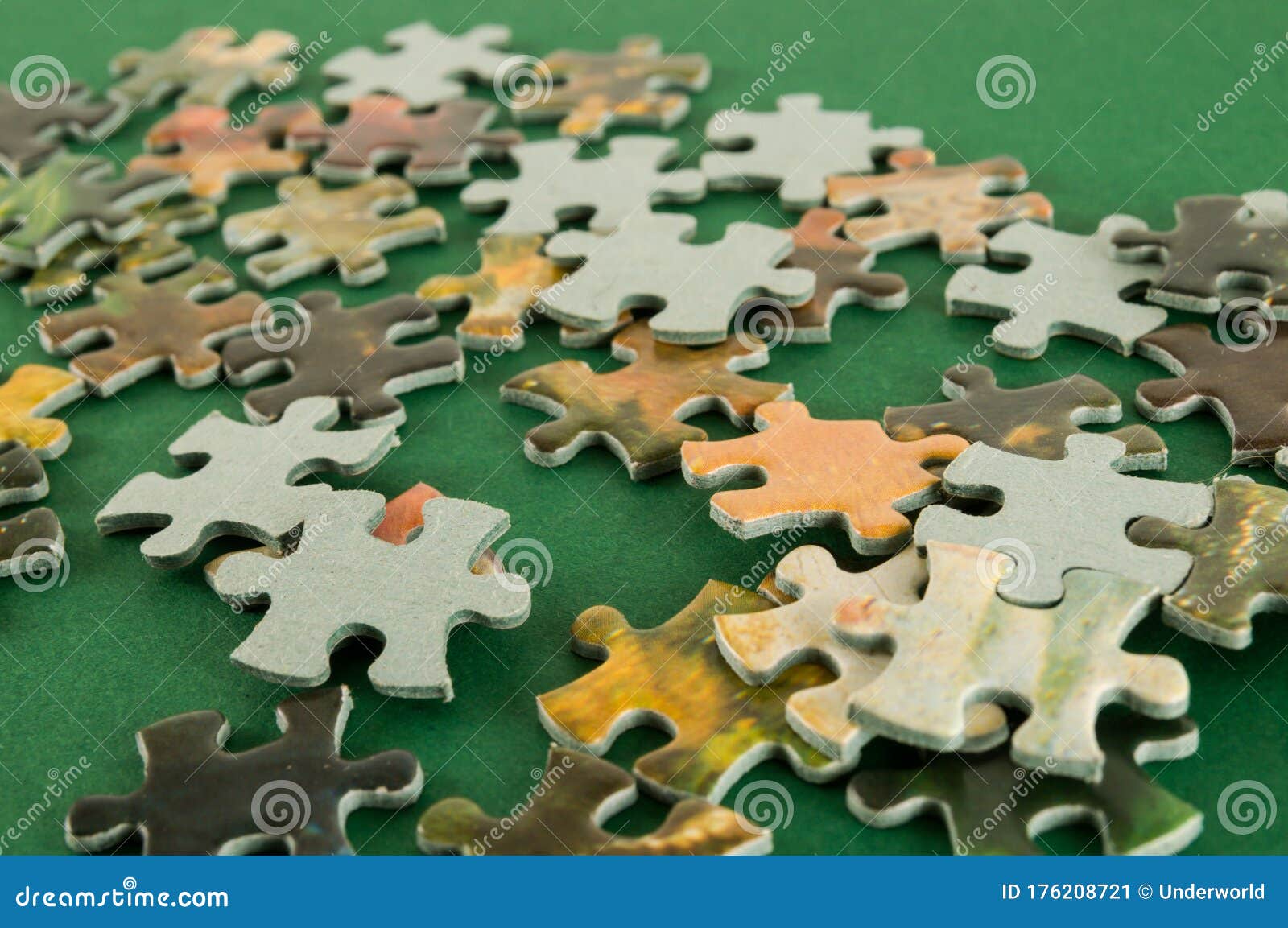 Jigsaw puzzle Background stock image. Image of group - 176208721