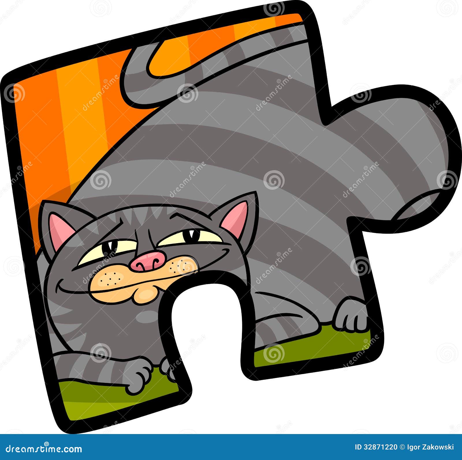 Jigsaw Puzzle Clip Art Cartoon Illustration Stock Vector - Illustration ...