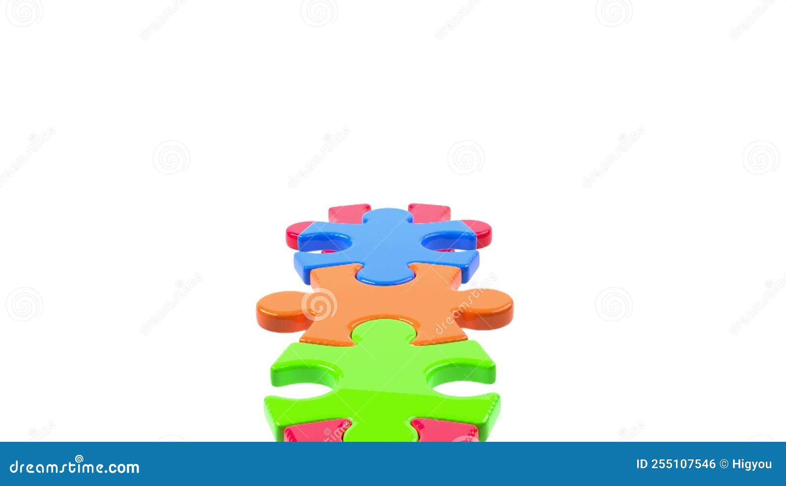 Jigsaw Puzzle Color Path Animation Stock Footage - Video of symbol ...