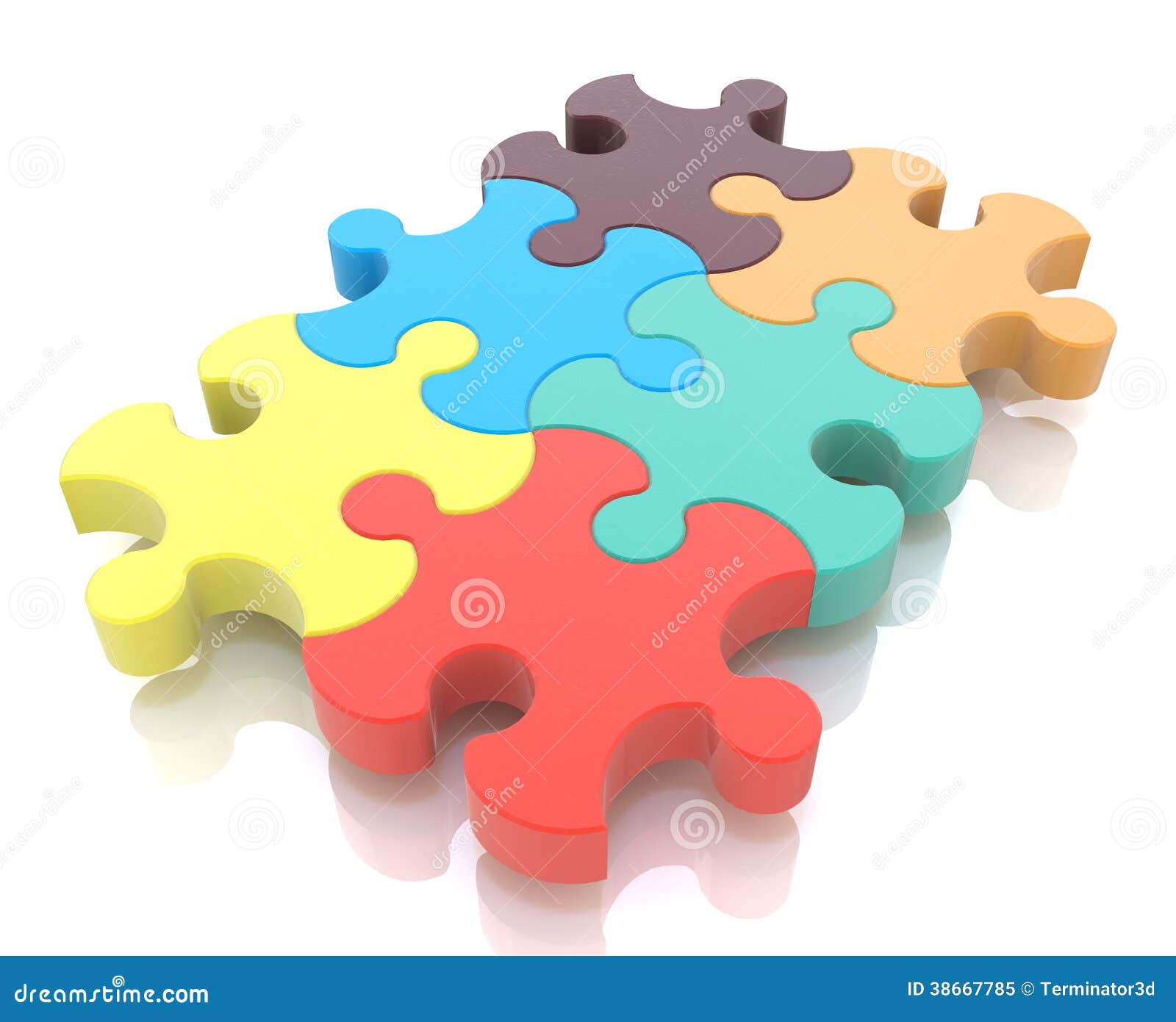 Jigsaw Puzzle stock illustration. Illustration of jigsaw - 38667785