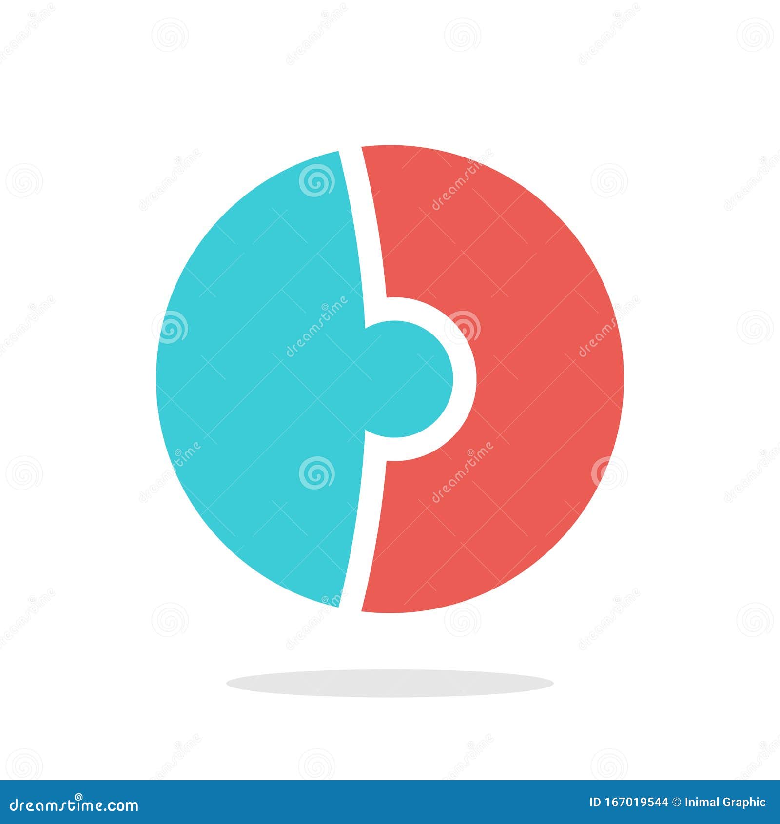 Jigsaw Puzzle, Different Halves Stock Vector - Illustration of ...