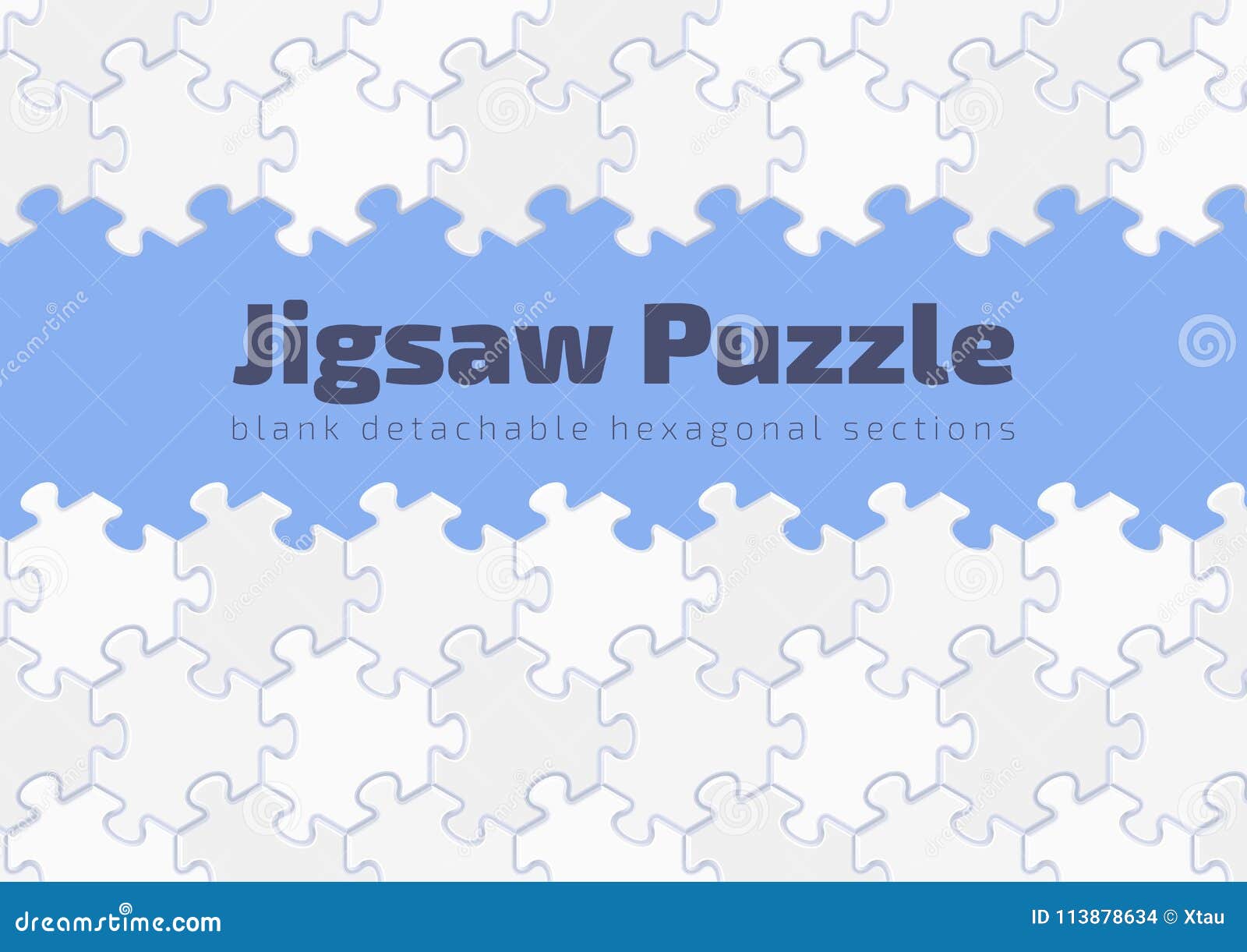 Jigsaw Puzzle - Graphic Template Stock Vector - Illustration of parts ...