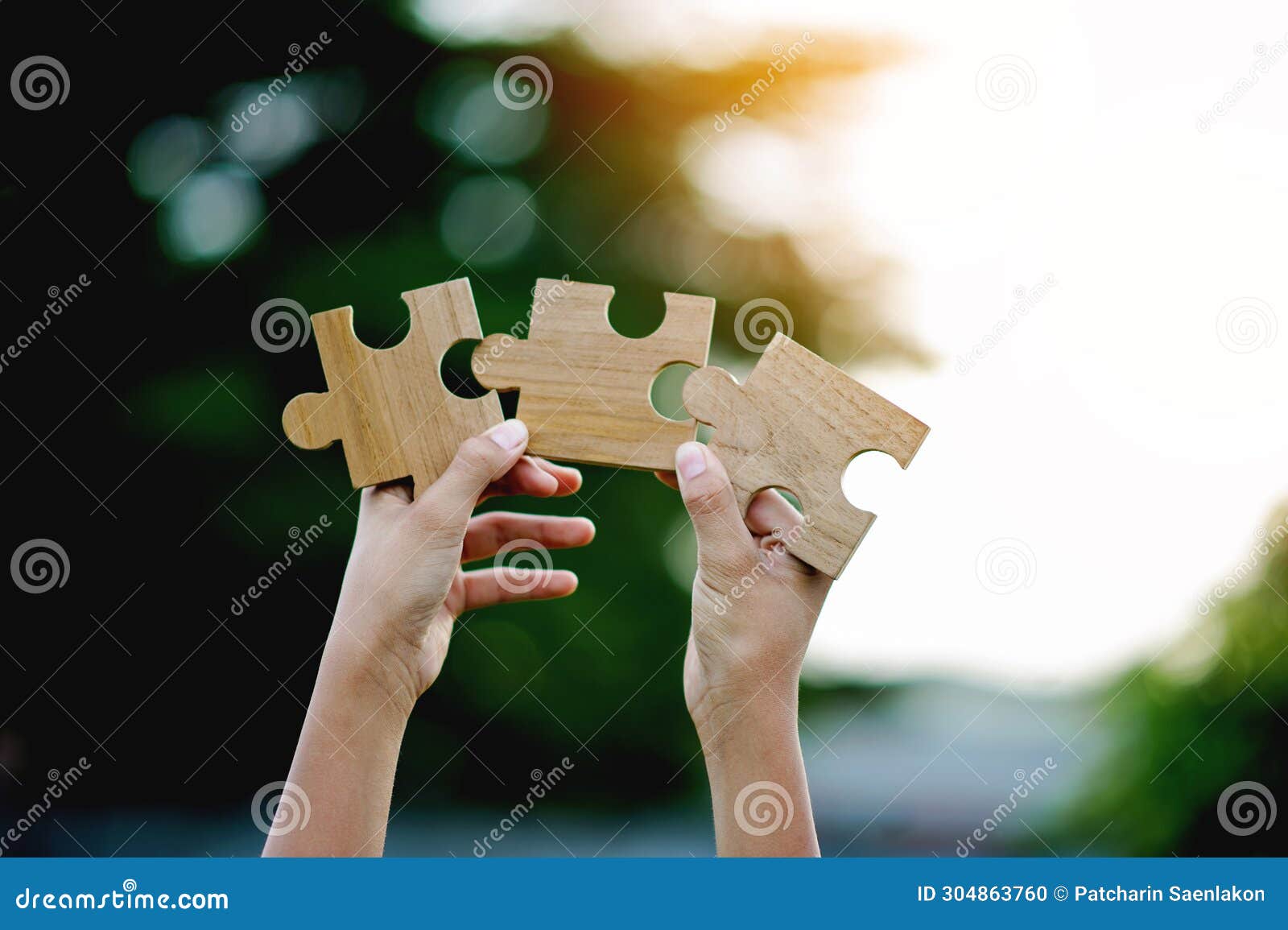 Puzzle of Great Group Cooperation, Unity and Happy Working Together ...