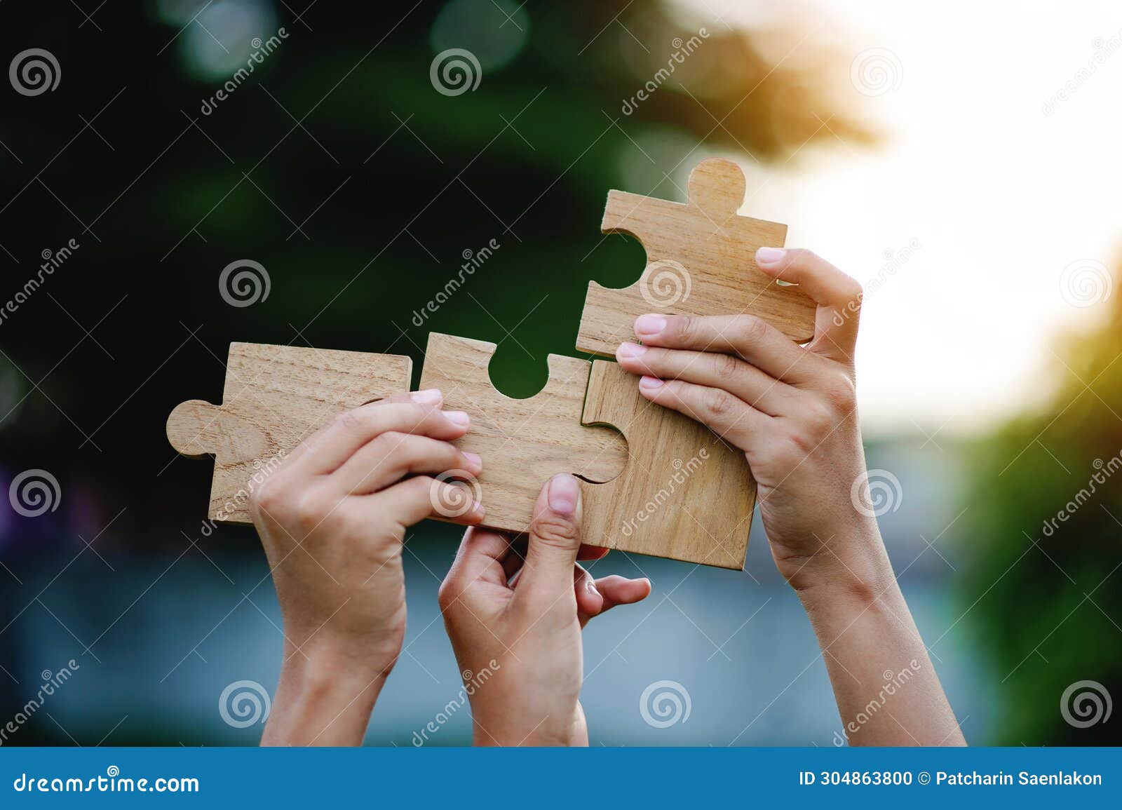 Puzzle of Great Group Cooperation, Unity and Happy Working Together ...