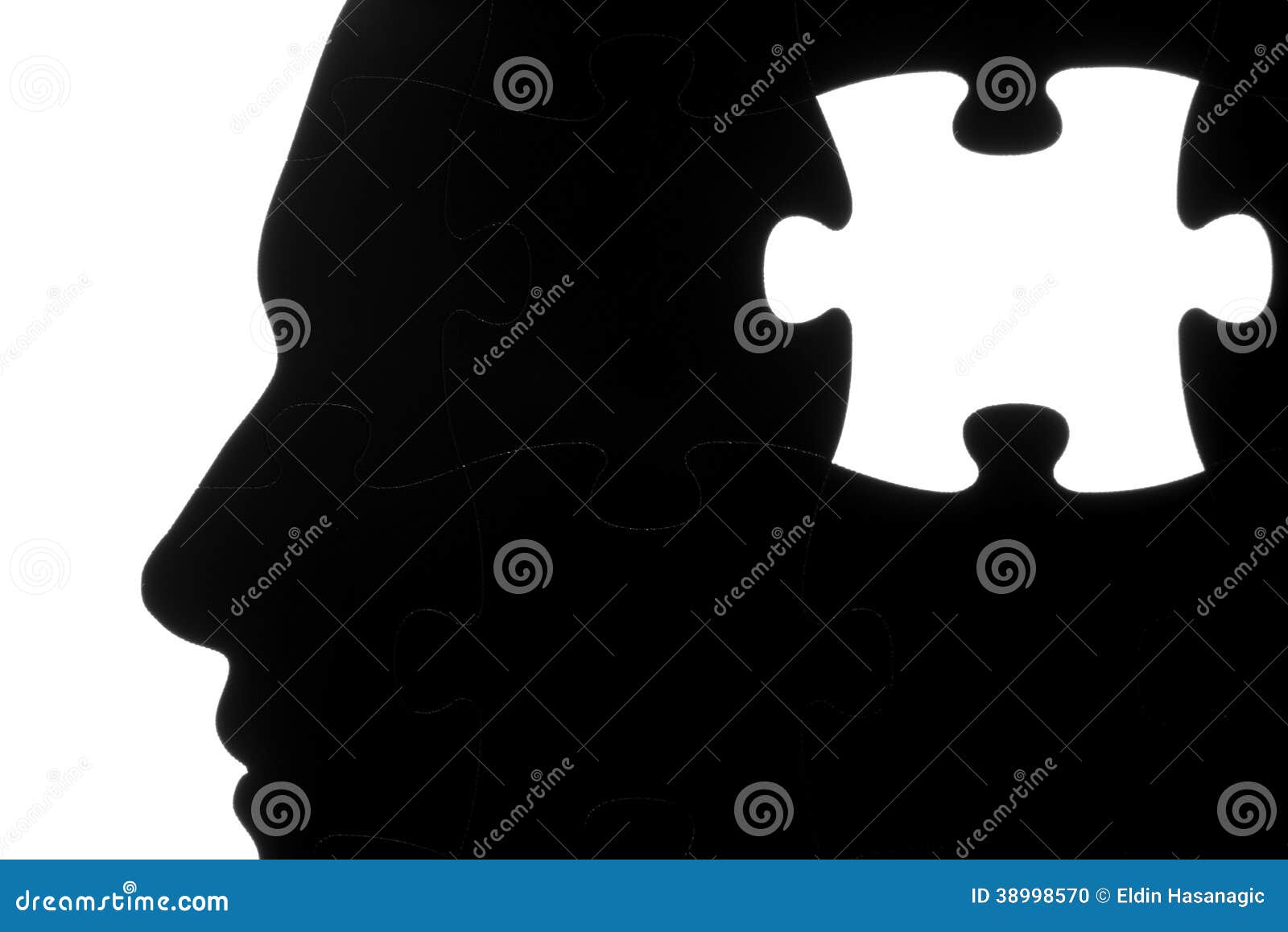 Jigsaw puzzle human head stock photo. Image of search - 38998570