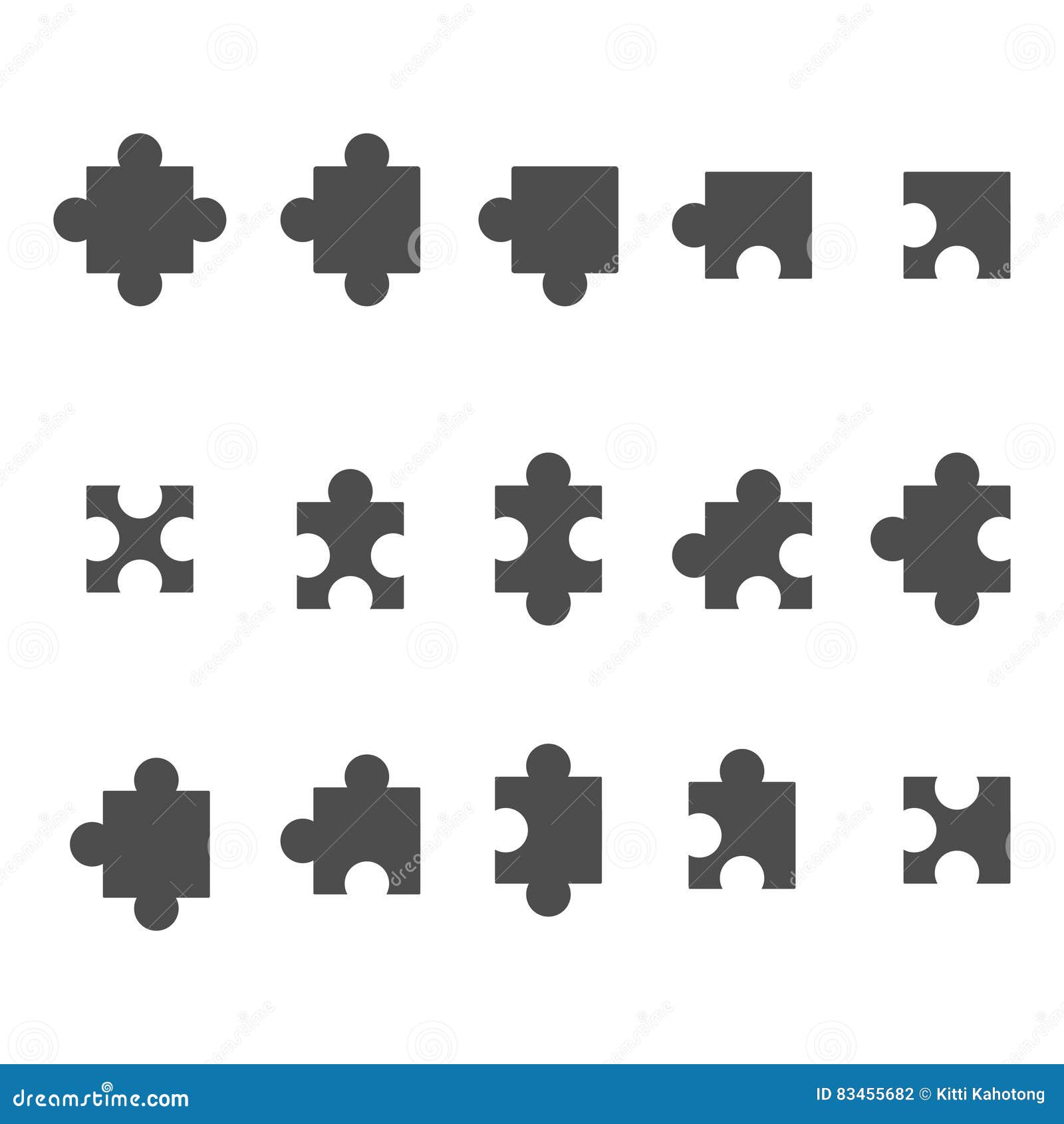 Jigsaw puzzle icon stock vector. Illustration of isolated - 83455682