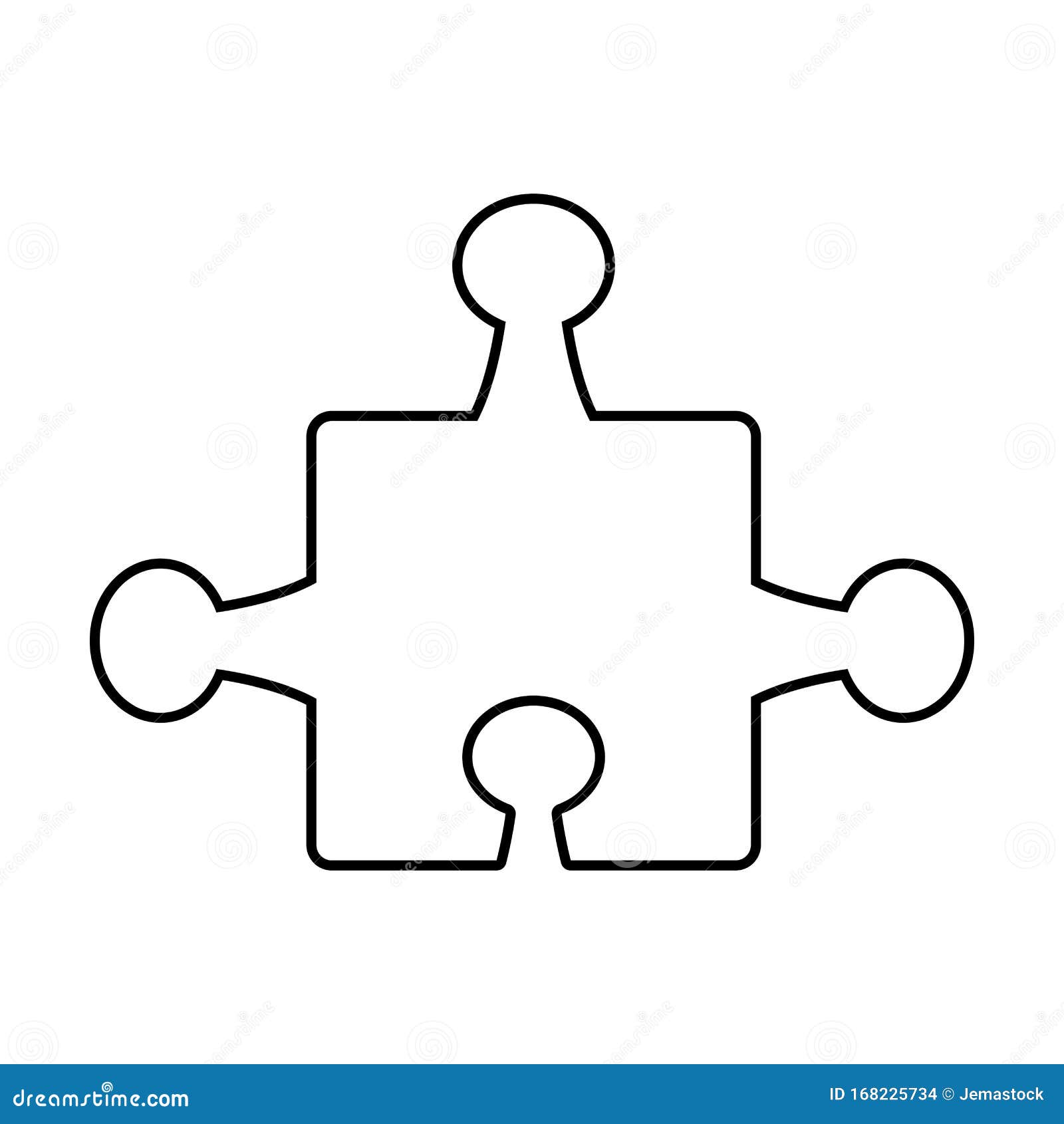 Jigsaw Piece Icon, Flat Design Stock Vector - Illustration of learning ...