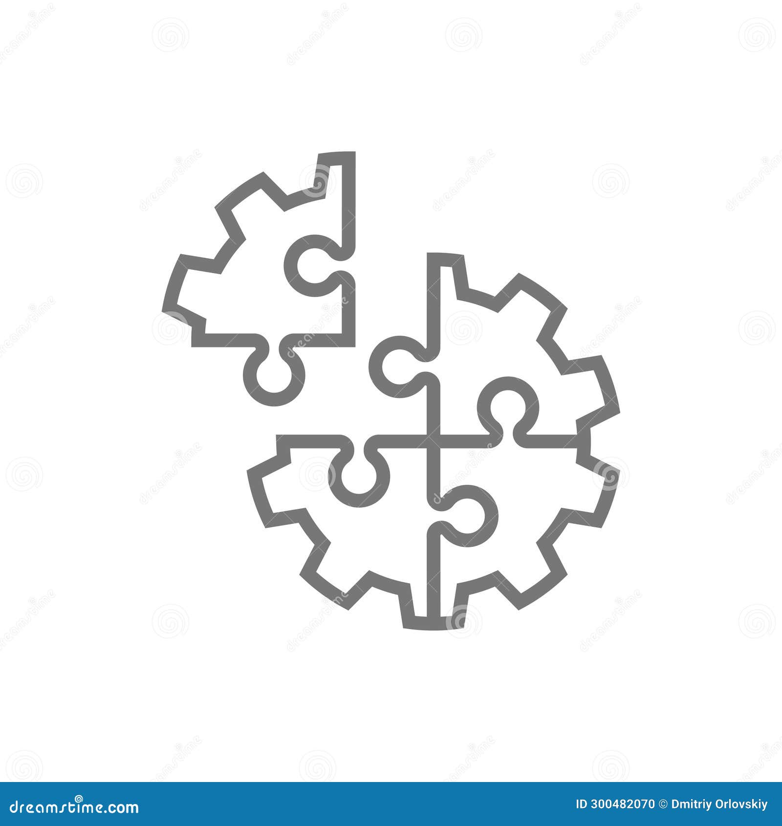 Jigsaw Puzzle Icon. Solving the Problem, Moving To the Next Level and ...