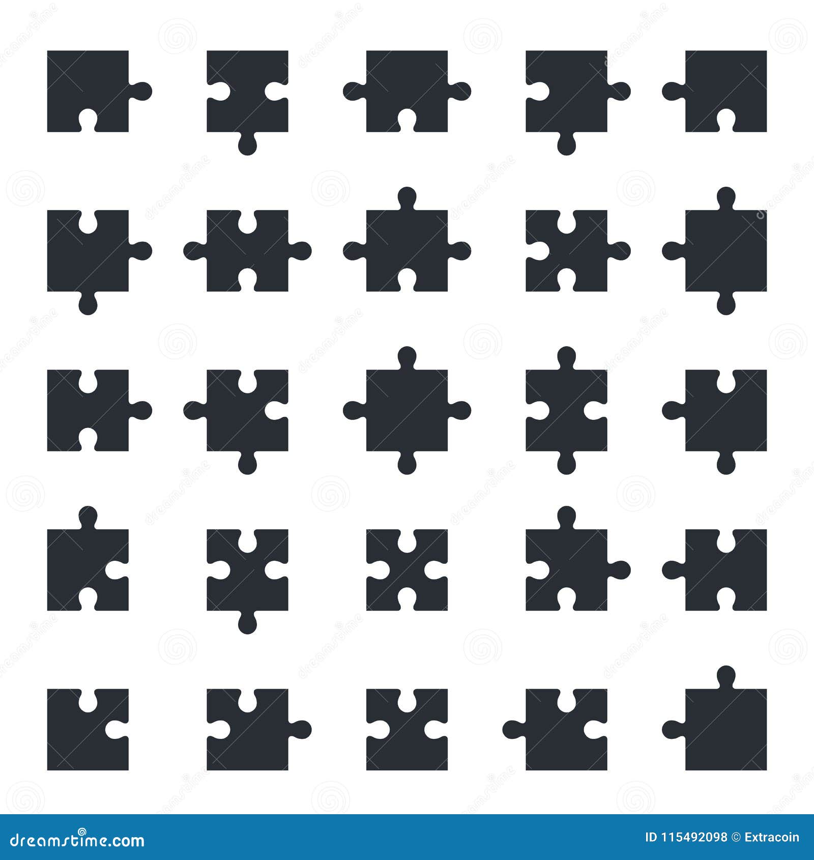 Jigsaw Puzzle Icons, All Shapes of Puzzle Pieces Stock Vector ... Jigsaw Puzzle Icons, All Shapes of Puzzle Pieces Stock Vector ...