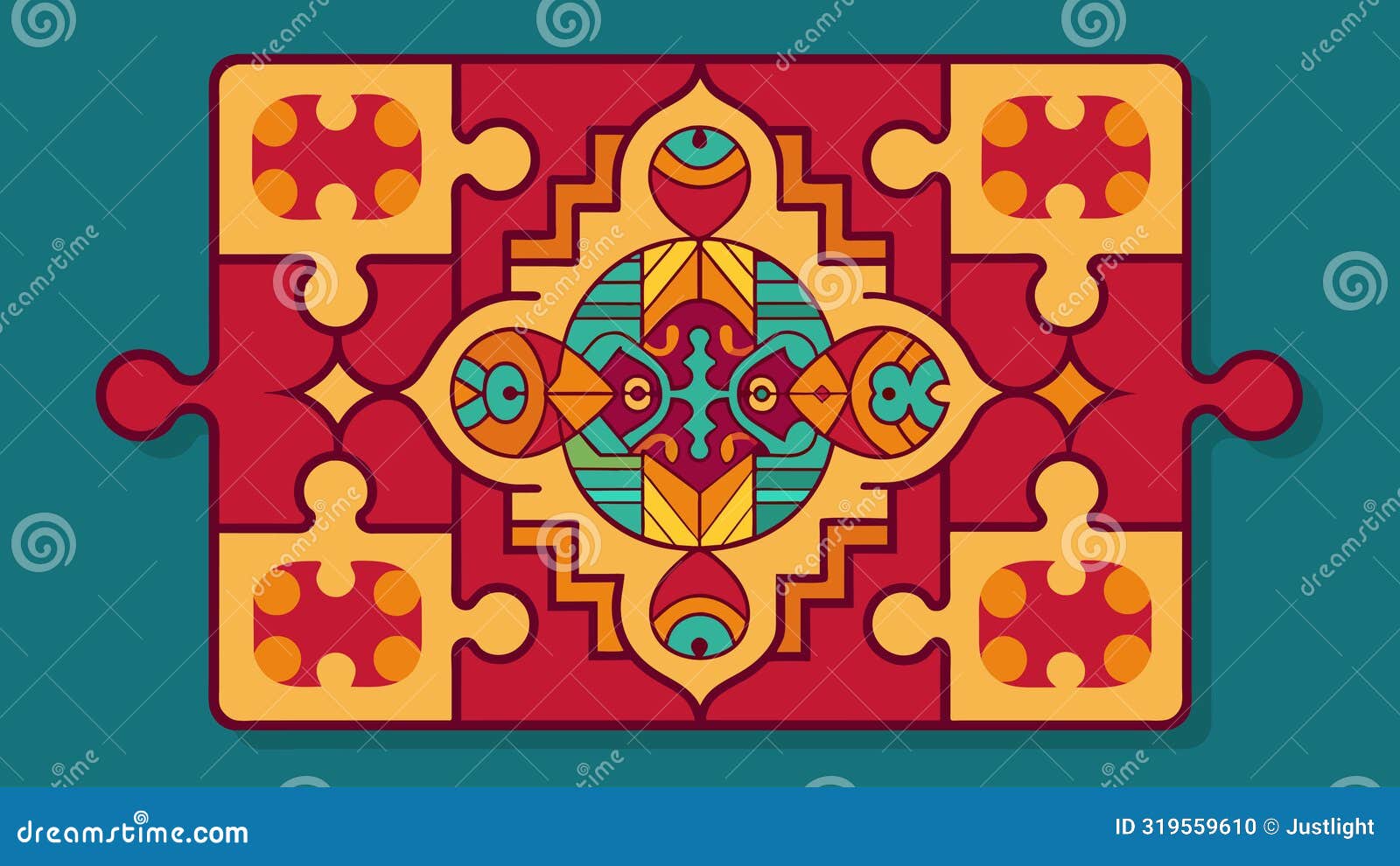 A Jigsaw Puzzle with Intricate Patterns and a High Level of Detail To ...