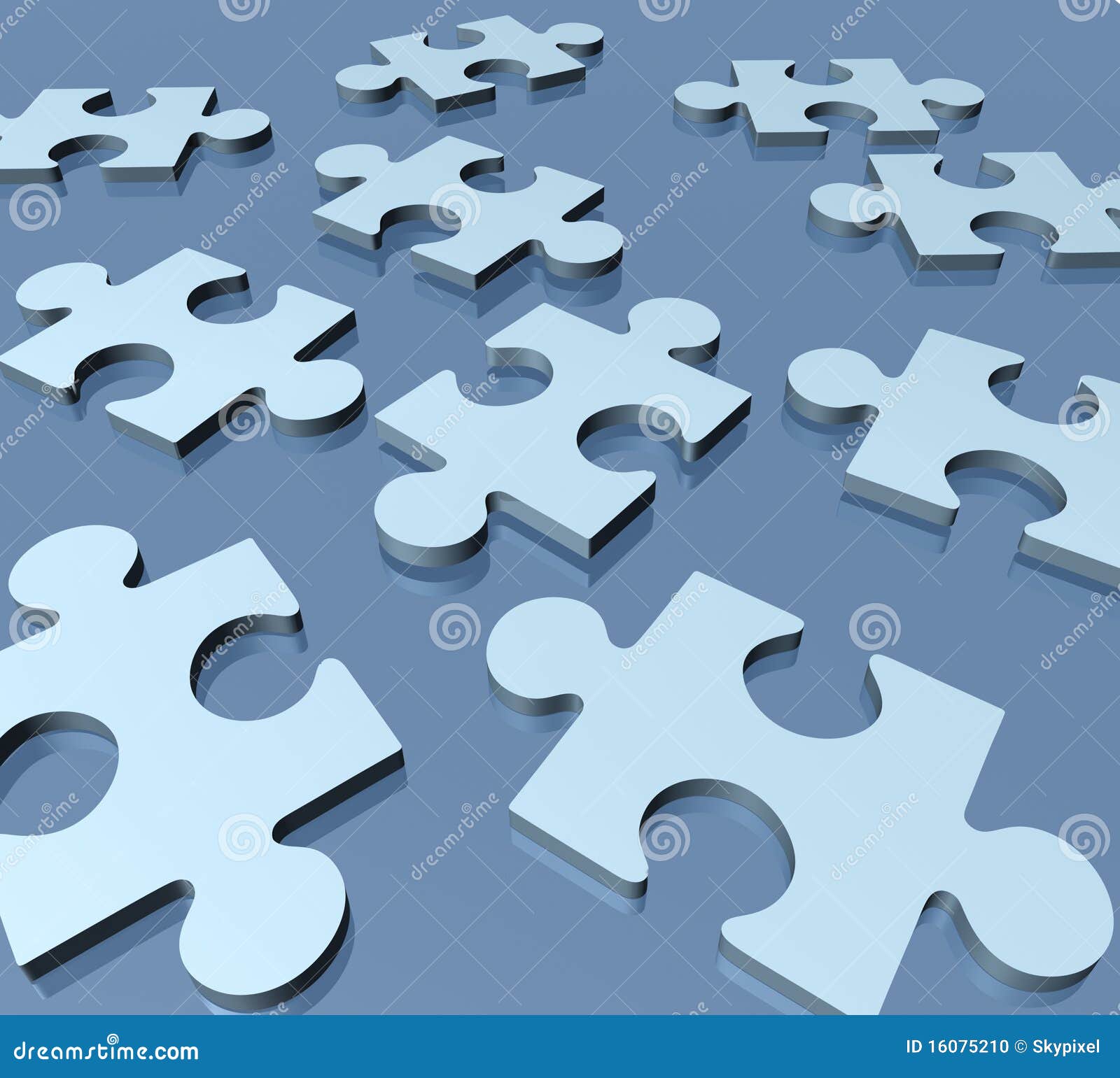 Jigsaw Puzzle Mess Disorganized Stock Illustration - Illustration of ...