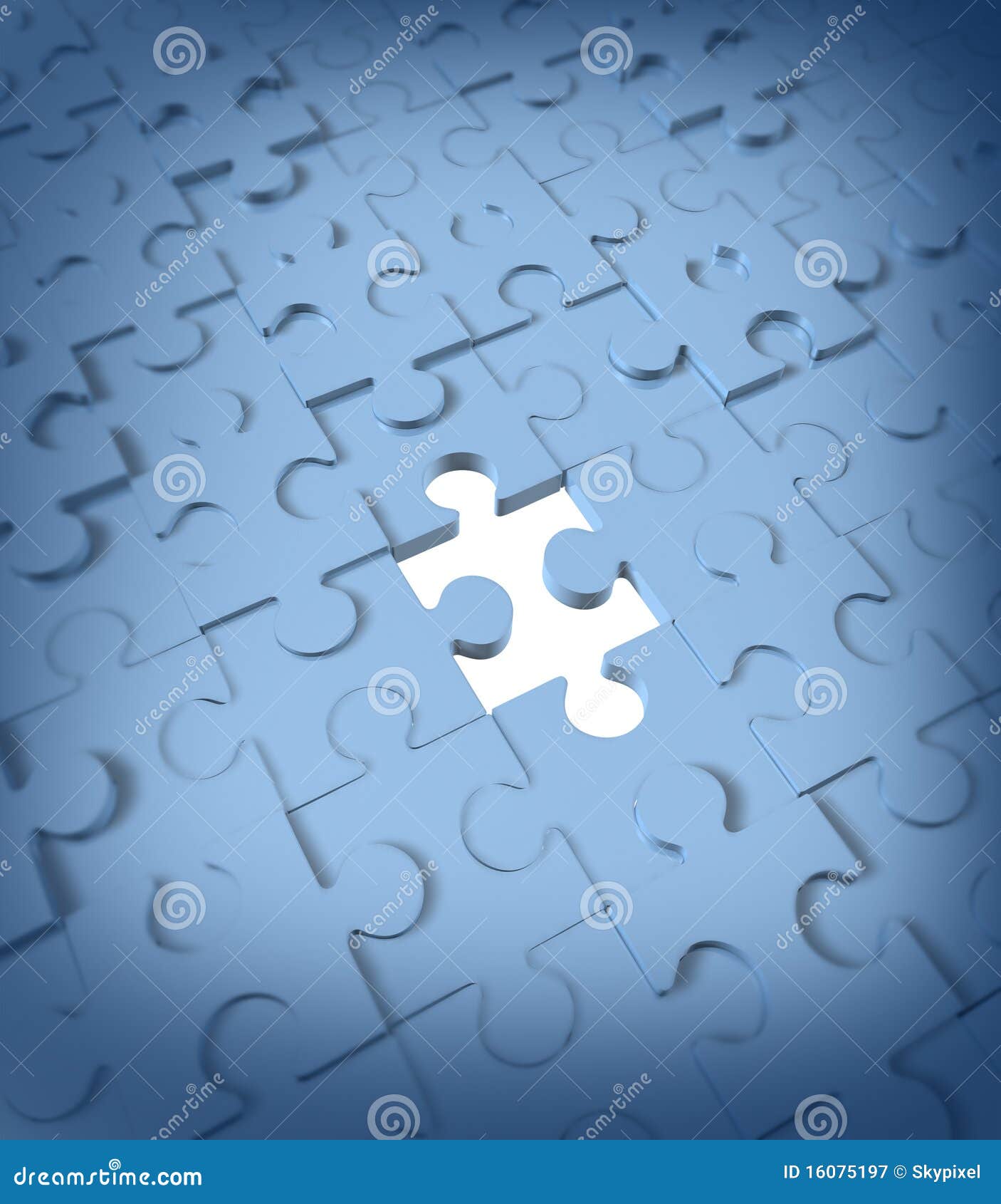 Jigsaw Puzzle Missing Blue Pieces Stock Image - Image of unit, parts ...