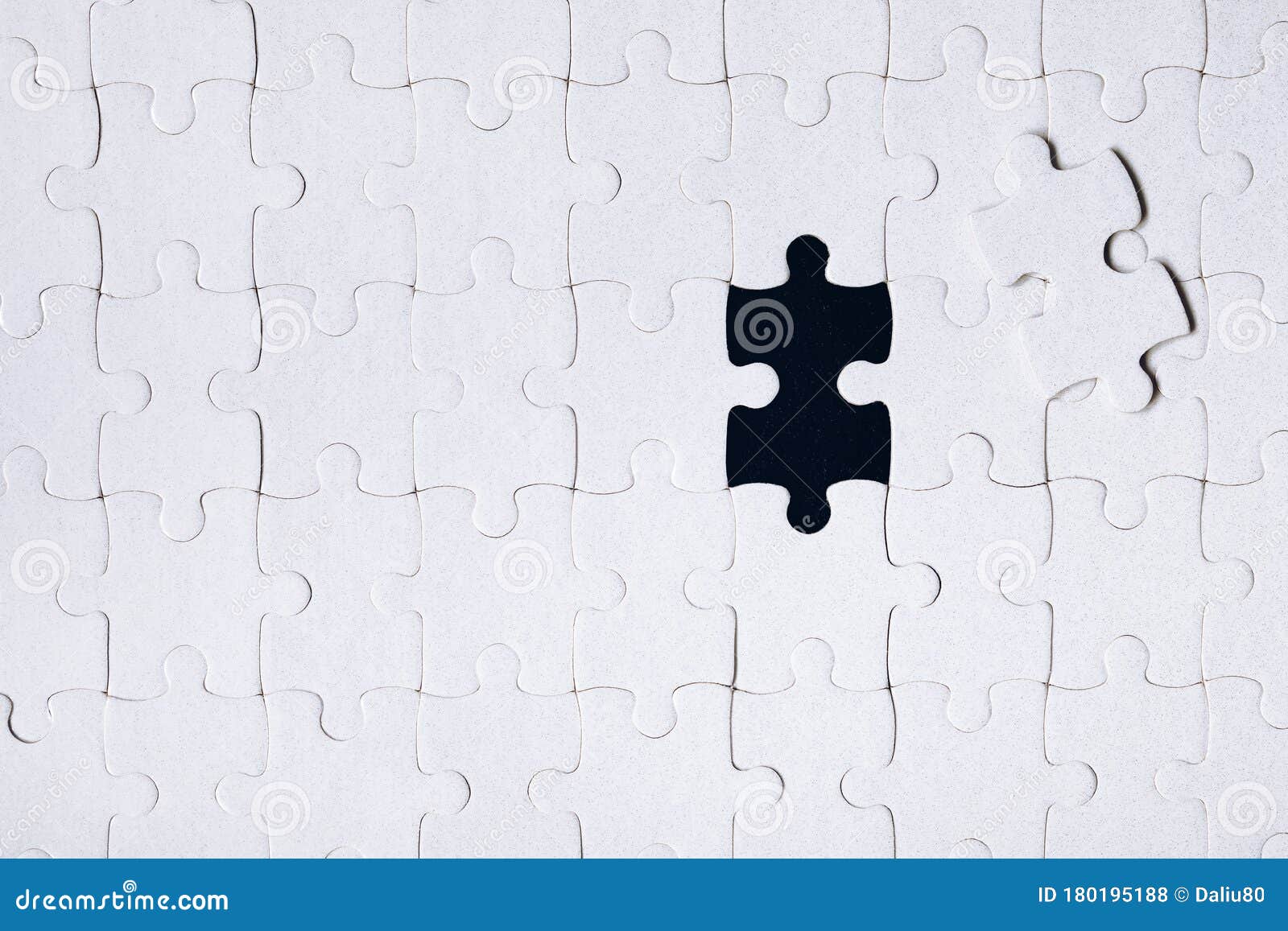 Jigsaw Puzzle with Missing Piece. Missing Puzzle Pieces. Concept Image ...