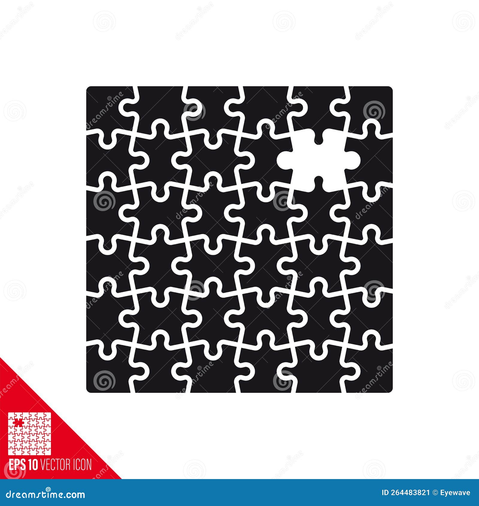 Jigsaw Puzzle Missing Piece Vector