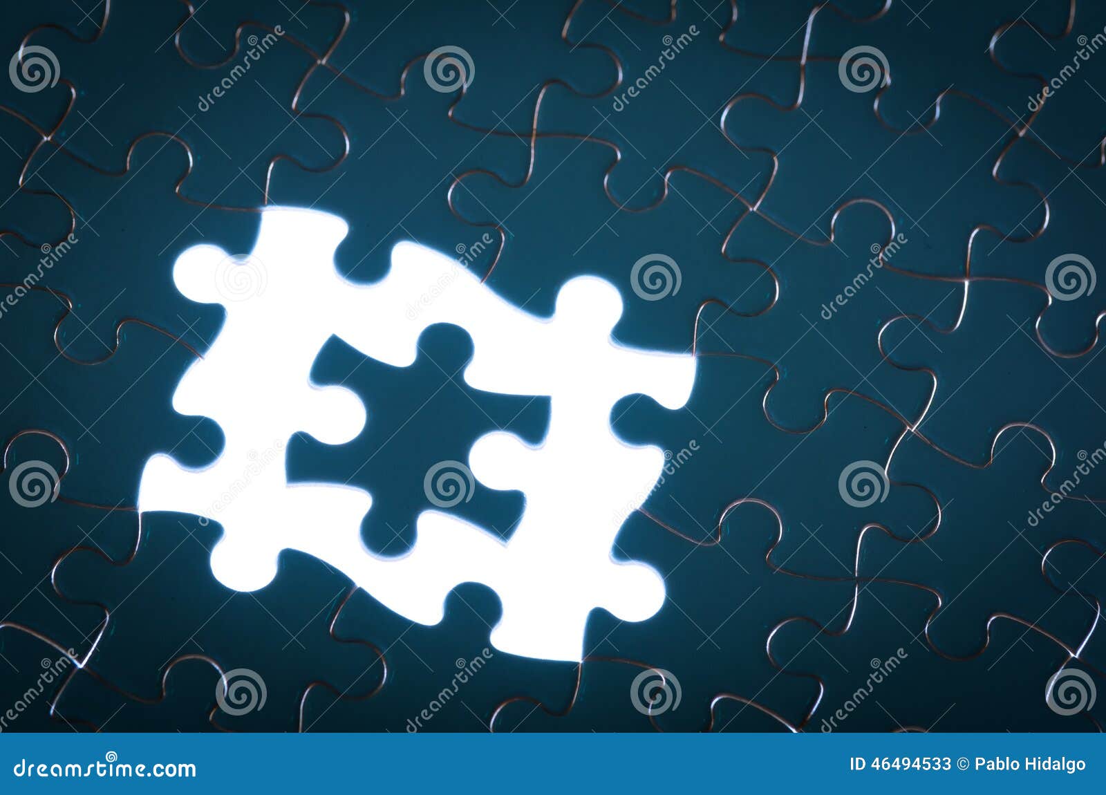 Jigsaw Puzzle with Missing Pieces Stock Image - Image of game, object ...