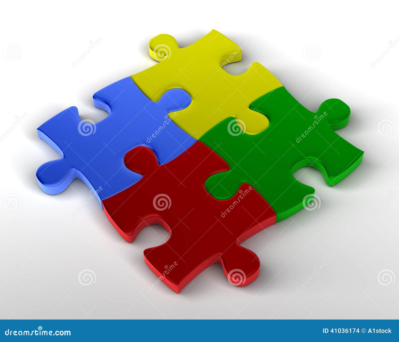 Jigsaw Puzzle stock illustration. Illustration of cohesion - 41036174