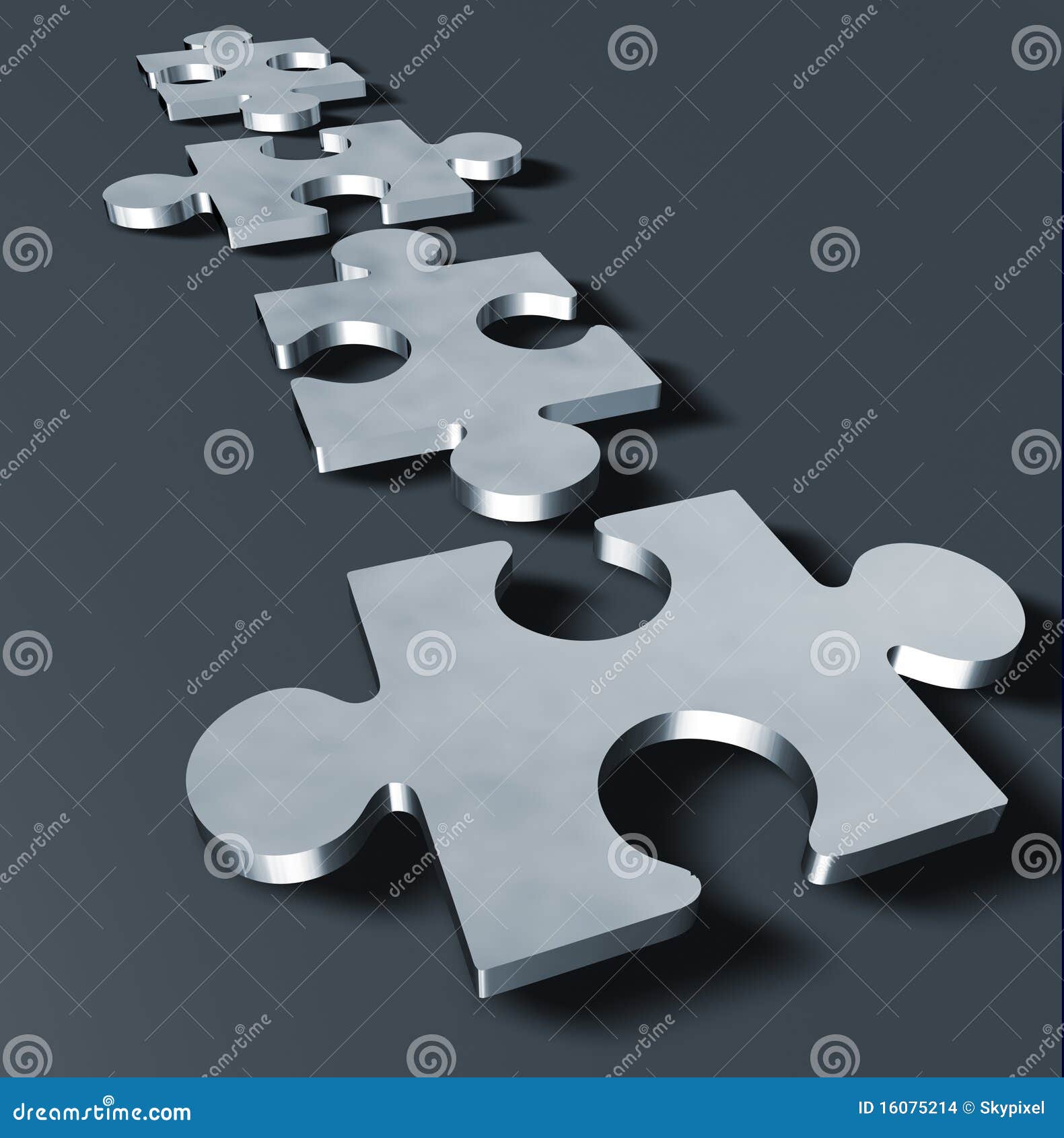 Jigsaw Puzzle Organized Connections Stock Illustration - Illustration ...
