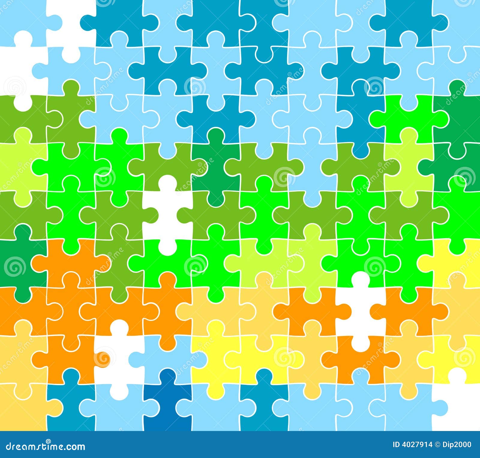 Jigsaw puzzle pattern stock vector. Illustration of puzzle - 4027914