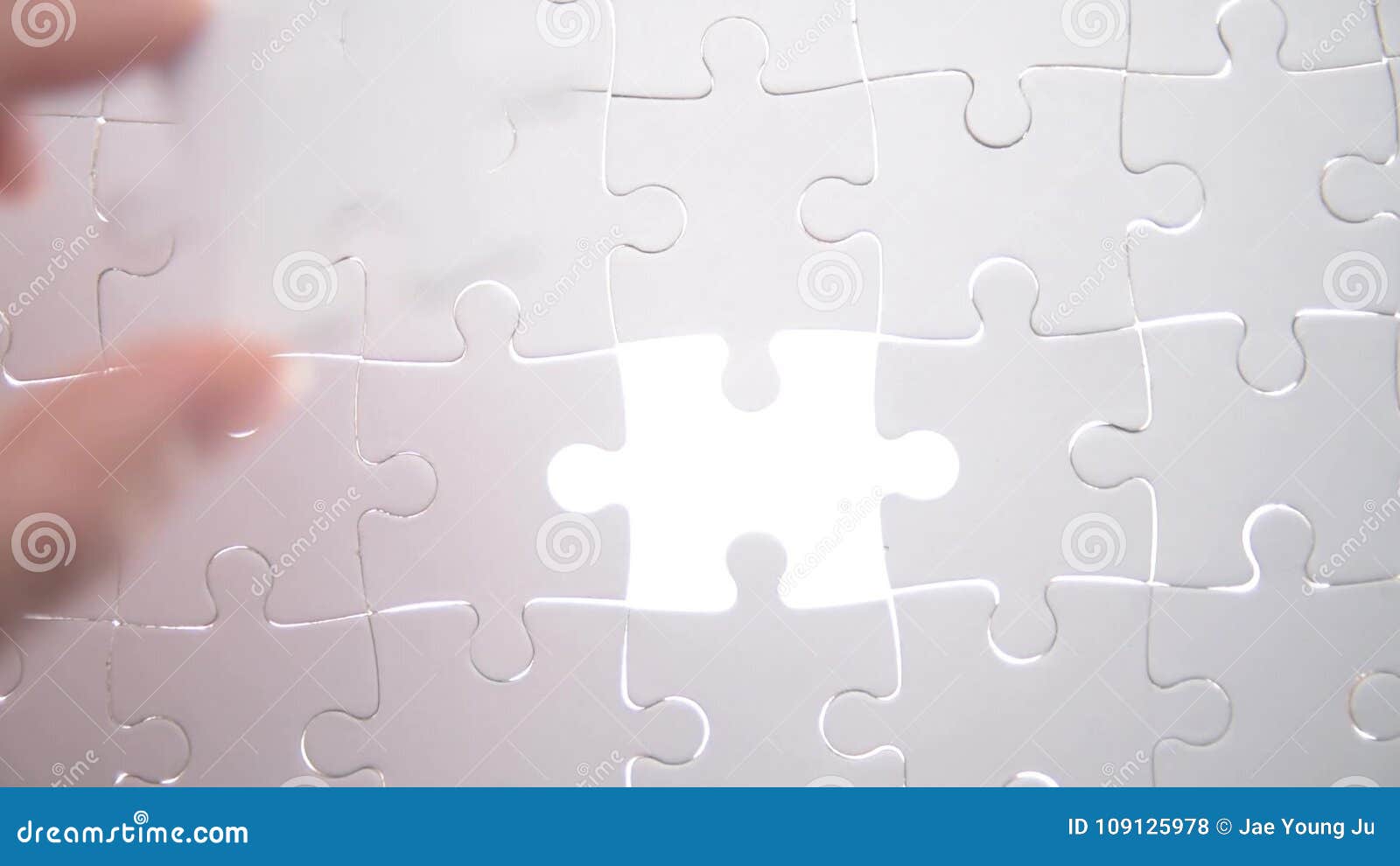 Jigsaw Puzzle Piece with Light Glow. Stock Footage - Video of light ...