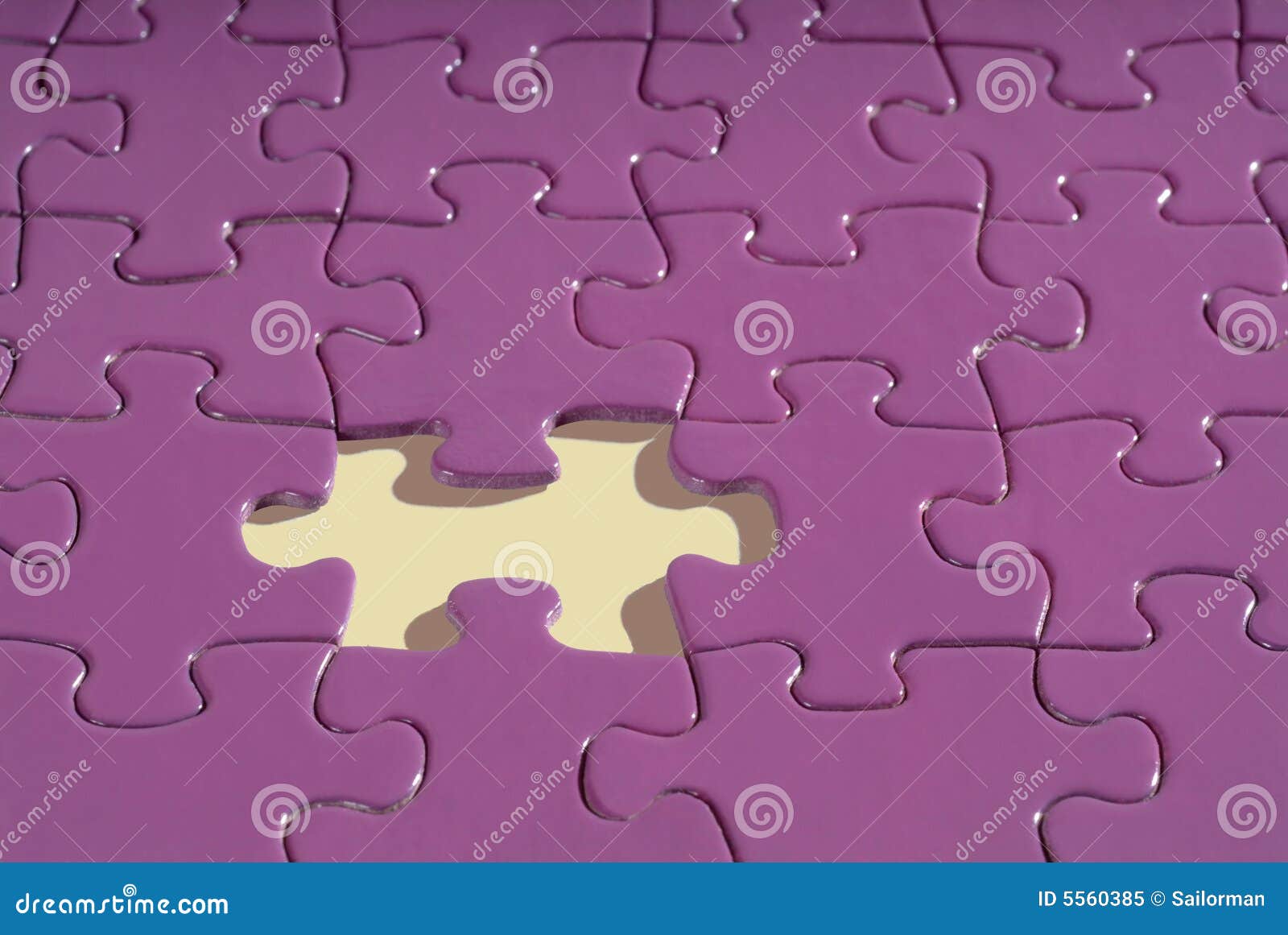 Jigsaw Puzzle with a Piece Missing. Stock Image - Image of search ...