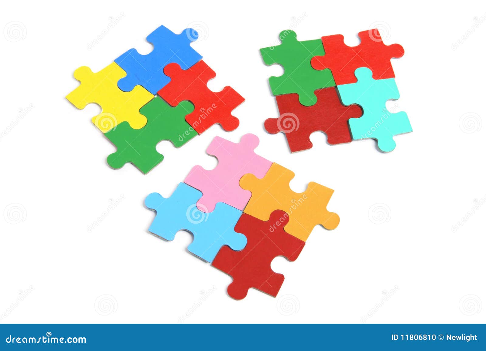 Jigsaw Puzzle Pieces stock photo. Image of studio, recreation - 11806810