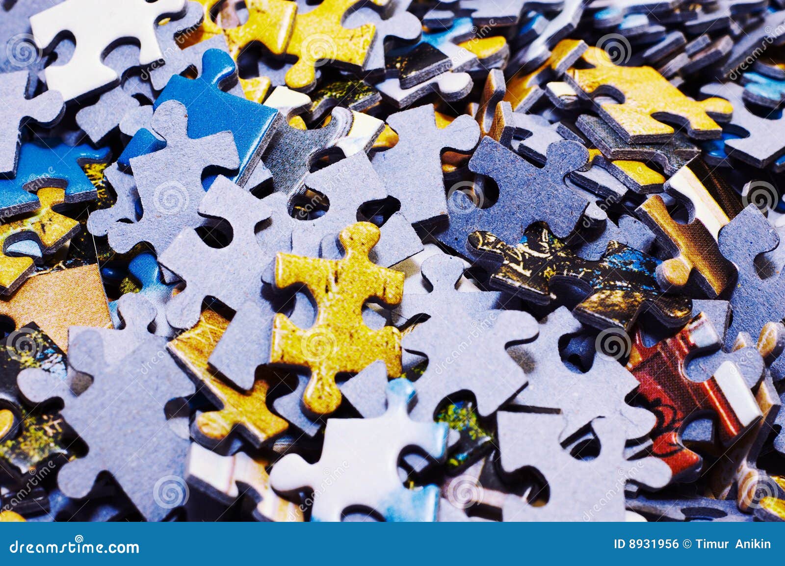 Jigsaw puzzle pieces stock photo. Image of playing, sorting - 8931956